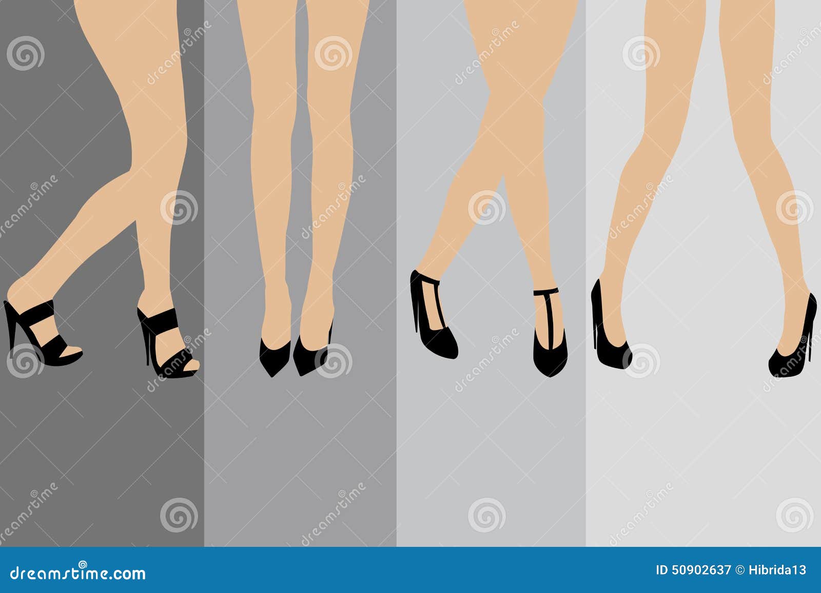 Set of Advertisement Concepts for Stockings Stock Vector - Illustration ...