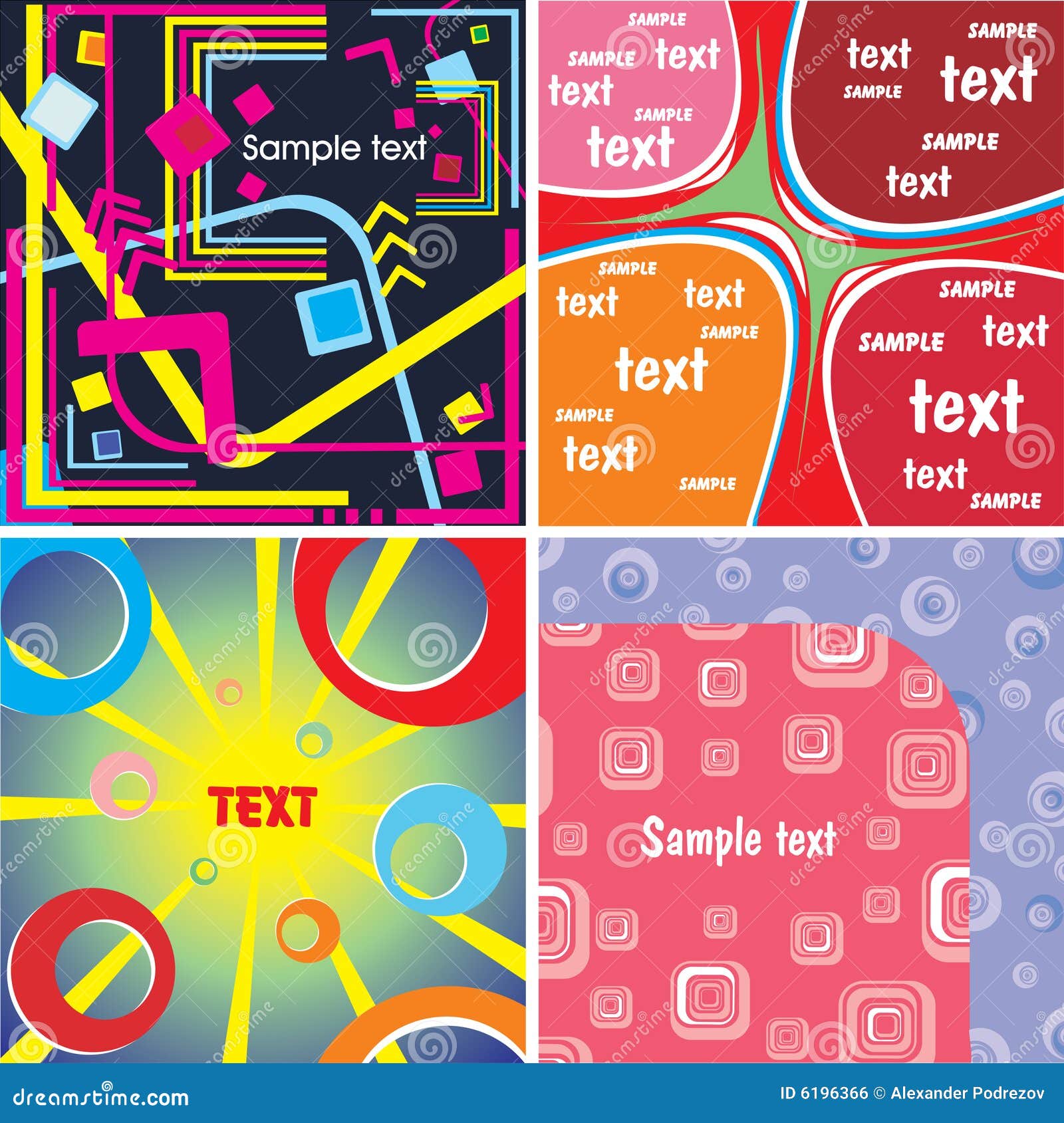 Set Advertising Backgrounds. Stock Vector - Illustration of elegance ...