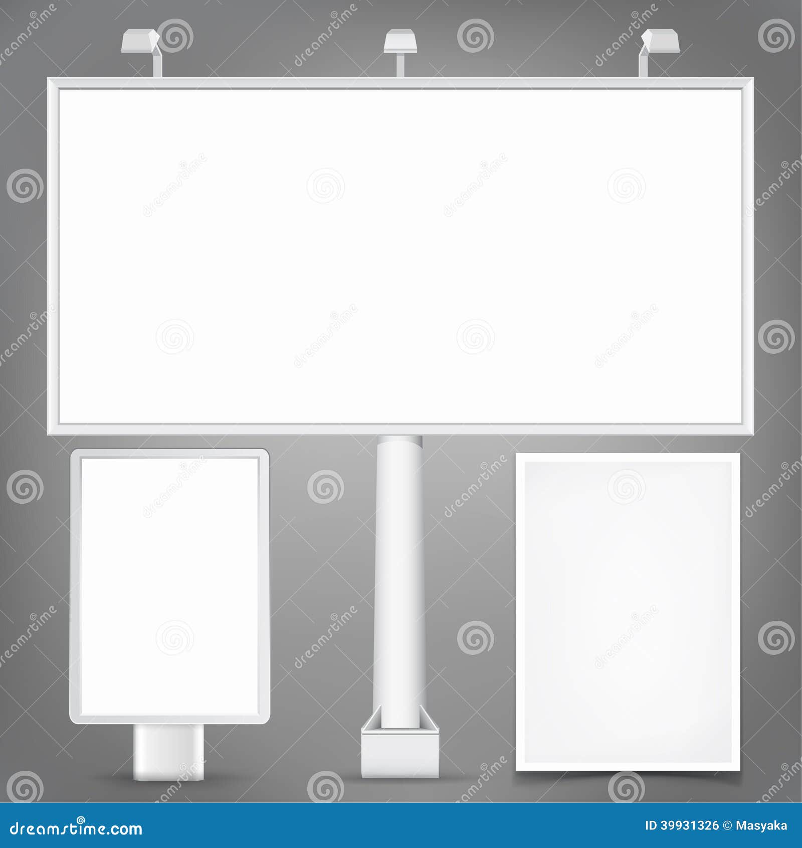 Set of Advertising Elements. Templates Stock Vector - Illustration of ...