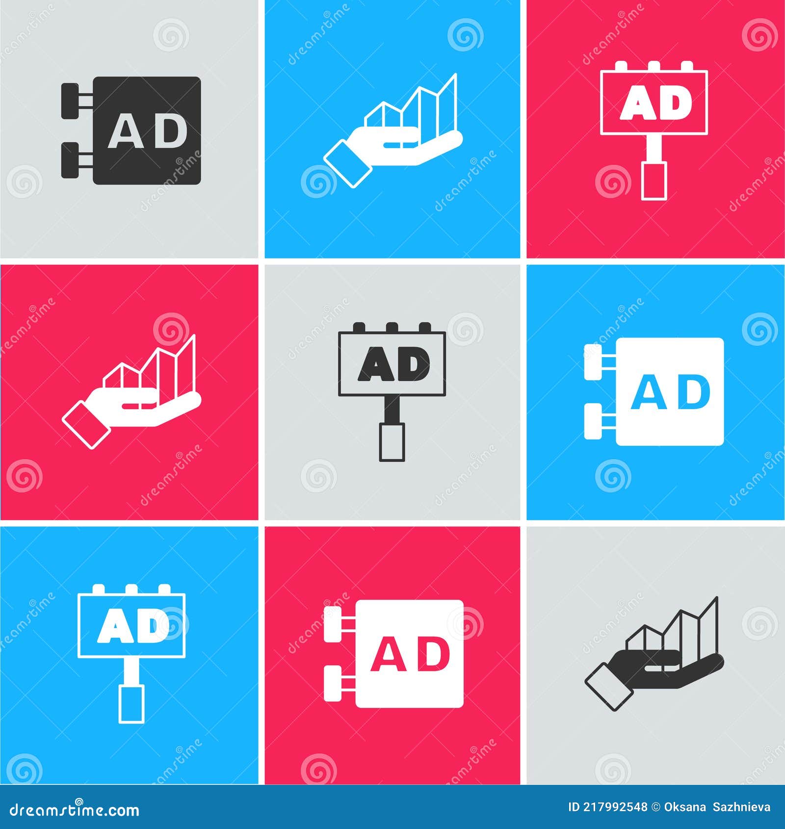 Set Advertising, Pie Chart Infographic and Icon. Vector Stock Vector ...