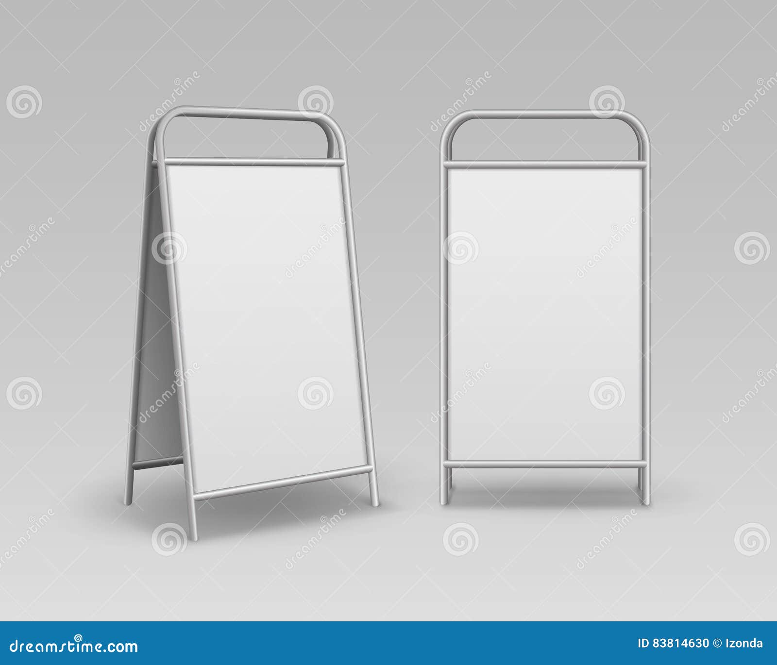 Set of Advertising Street Handheld Stands Signs Stock Vector ...