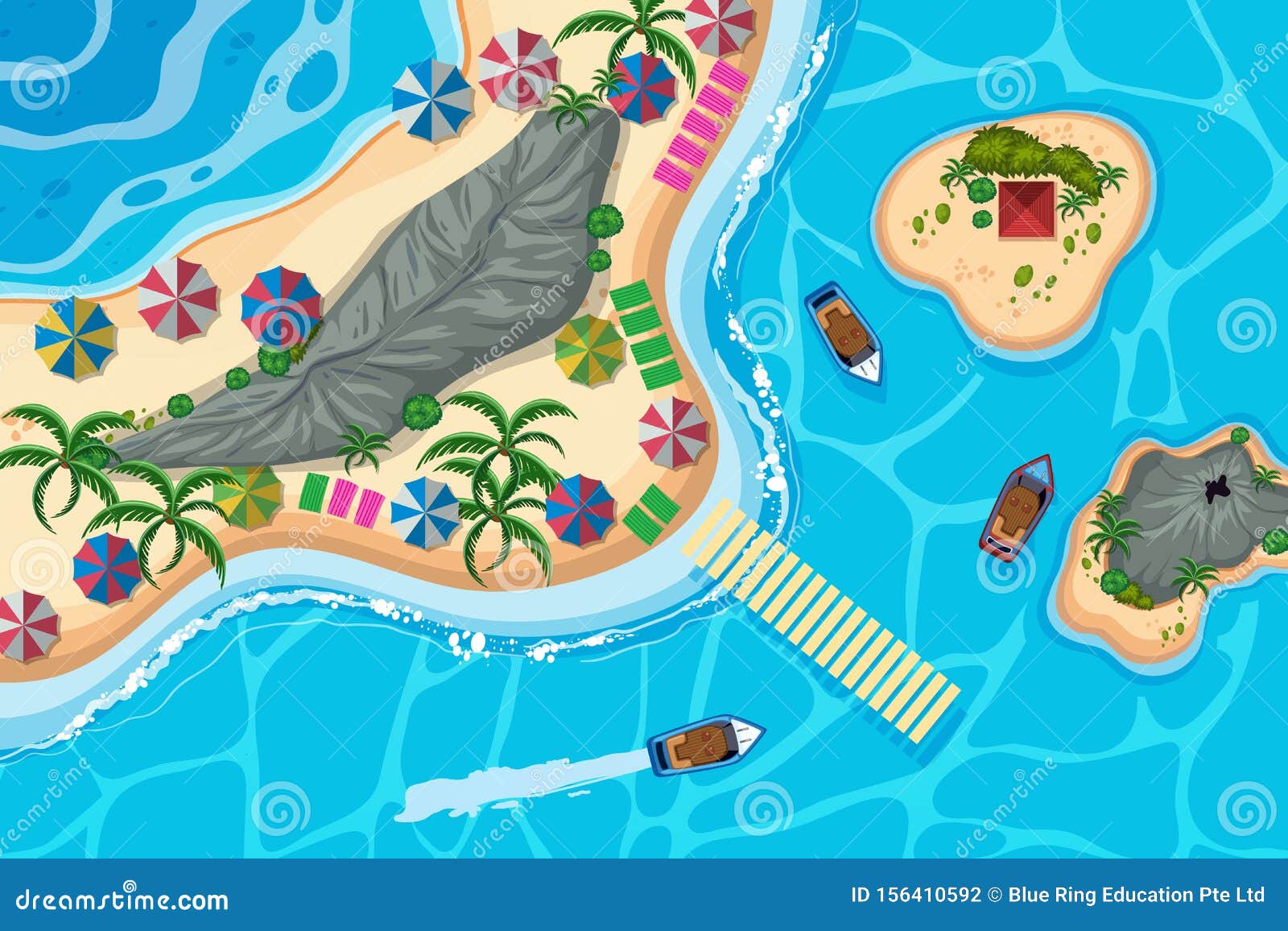 Set of aerial view scenes stock vector. Illustration of graphic - 156410592