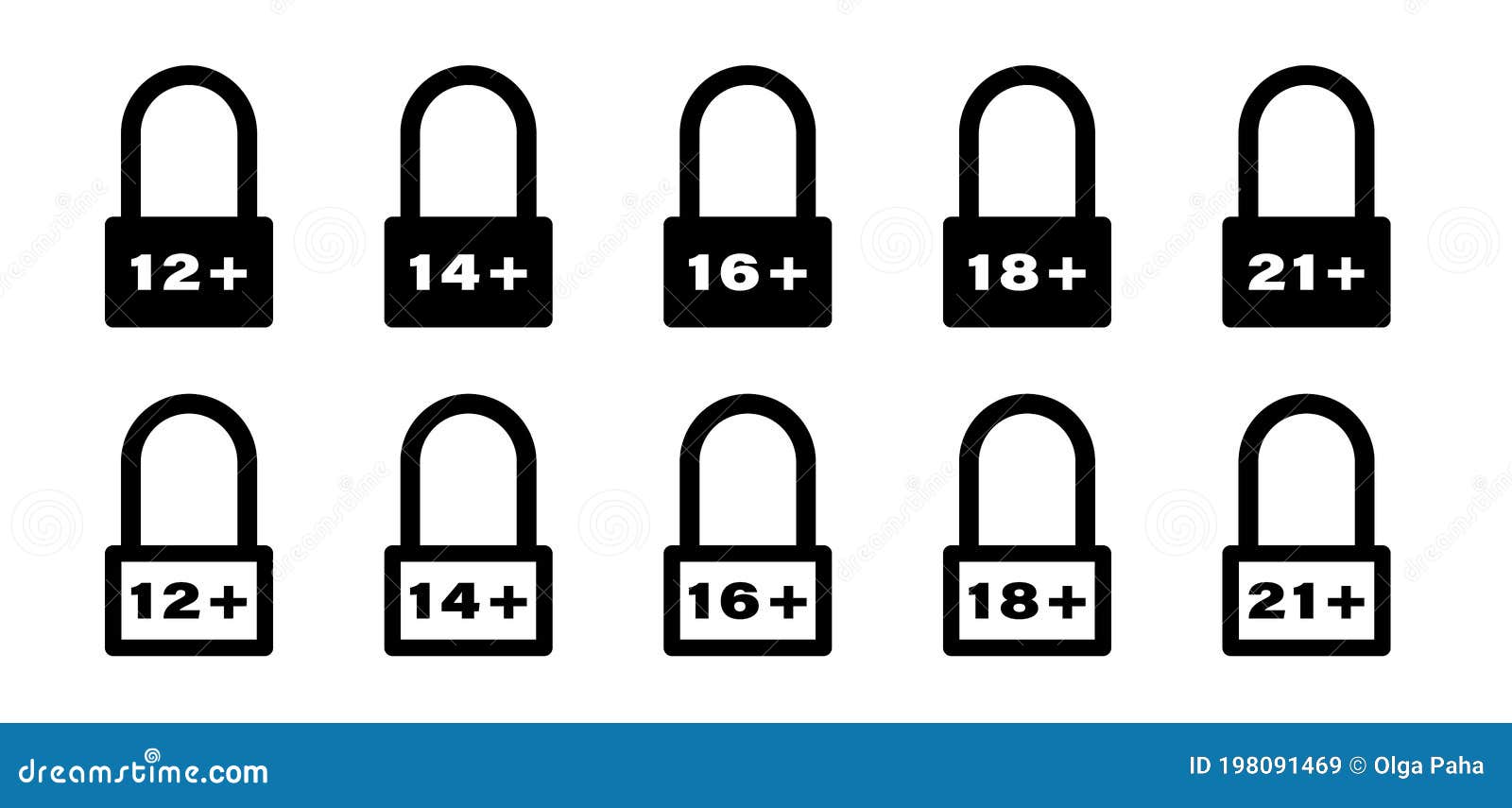 Set age limit 1 a stock vector. Illustration of hanging - 198091469