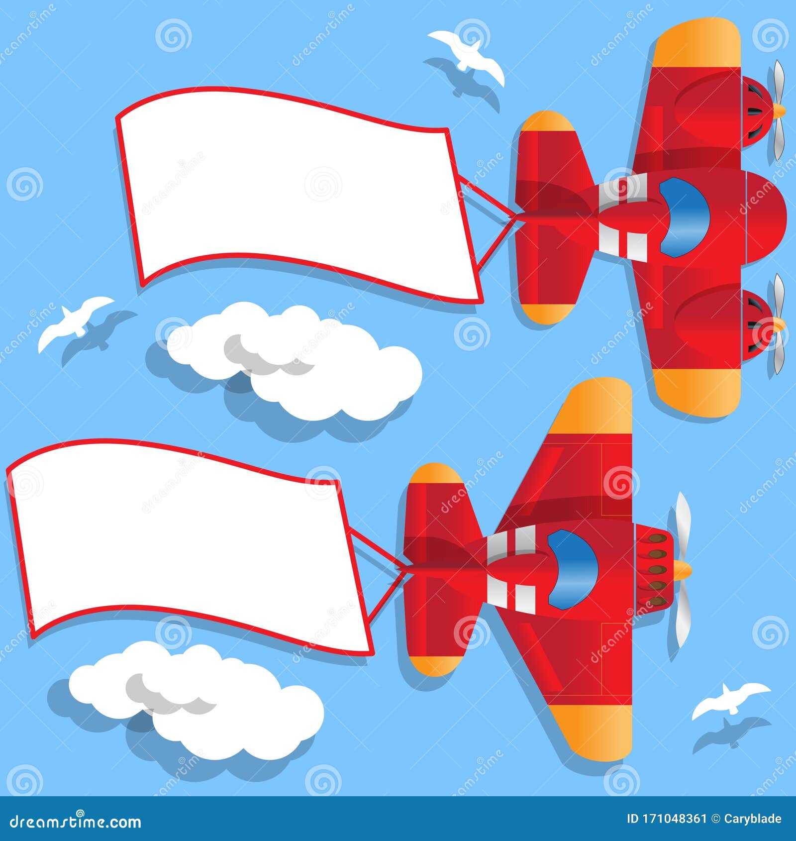 Set of Aircraft with Ribbon. Stock Vector - Illustration of engine ...