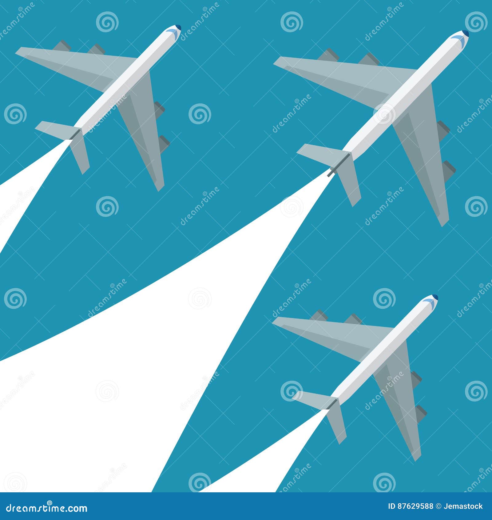 Set airplane flying design stock illustration. Illustration of earth ...