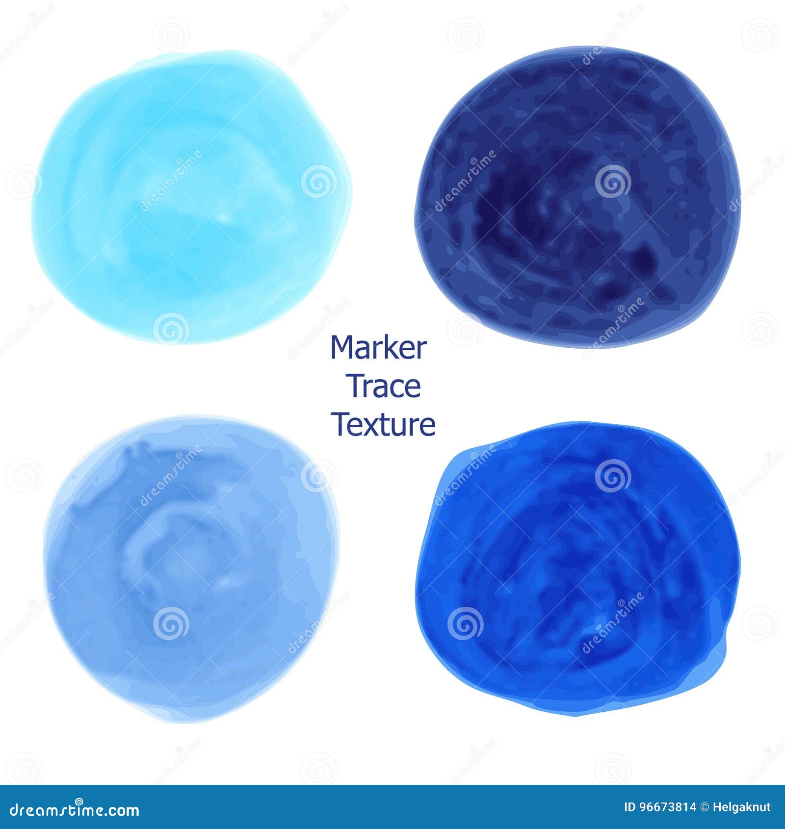 Set of Alcohol Marker Circle Texture, Watercolor Effect Stock ...
