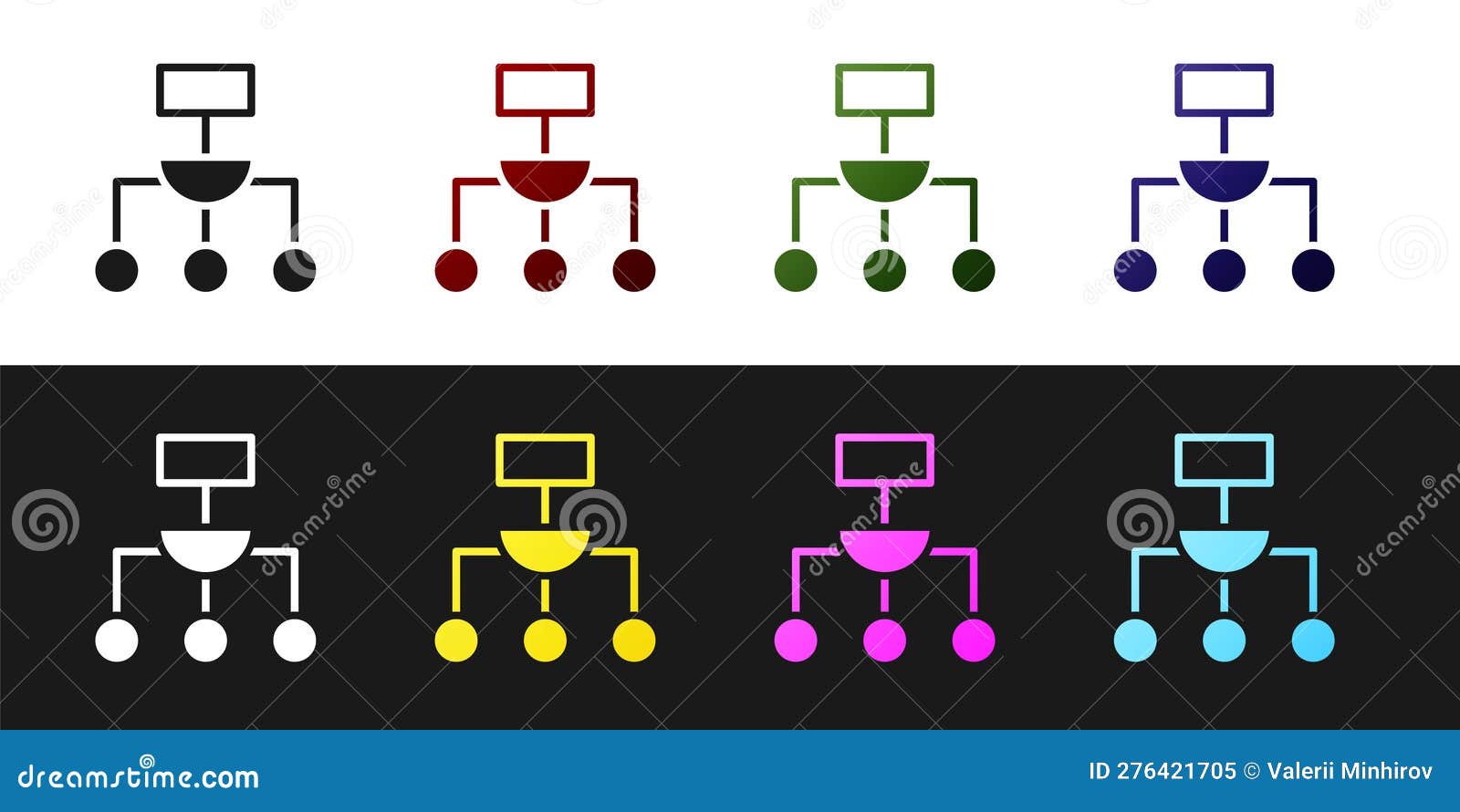 Set Algorithm Icon Isolated On Black And White Background Algorithm Symbol Design From 3491