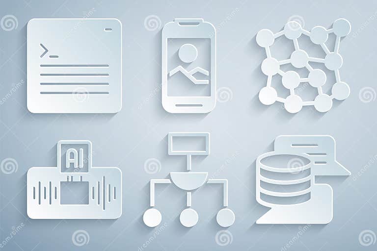Set Algorithm Neural Network Artificial Intelligence Ai Server Data Mobile Phone And Web