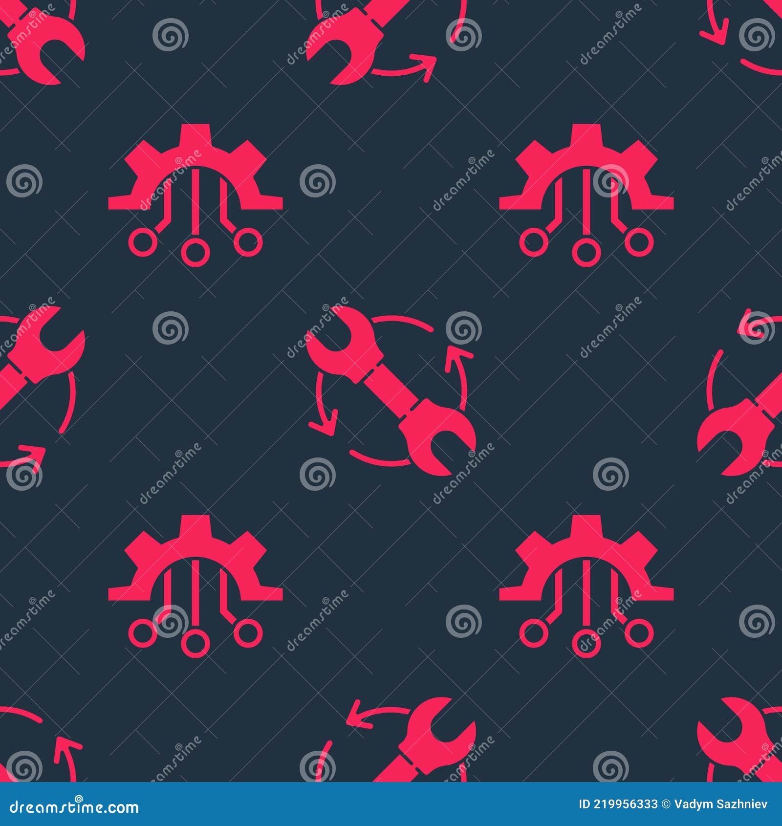Set Algorithm and Wrench and Arrows As Workflow on Seamless Pattern ...
