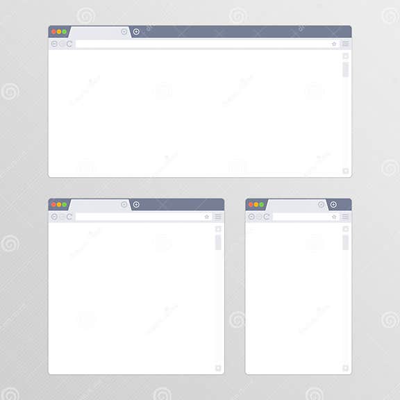 Set of all size browsers. stock vector. Illustration of arrow - 85521476