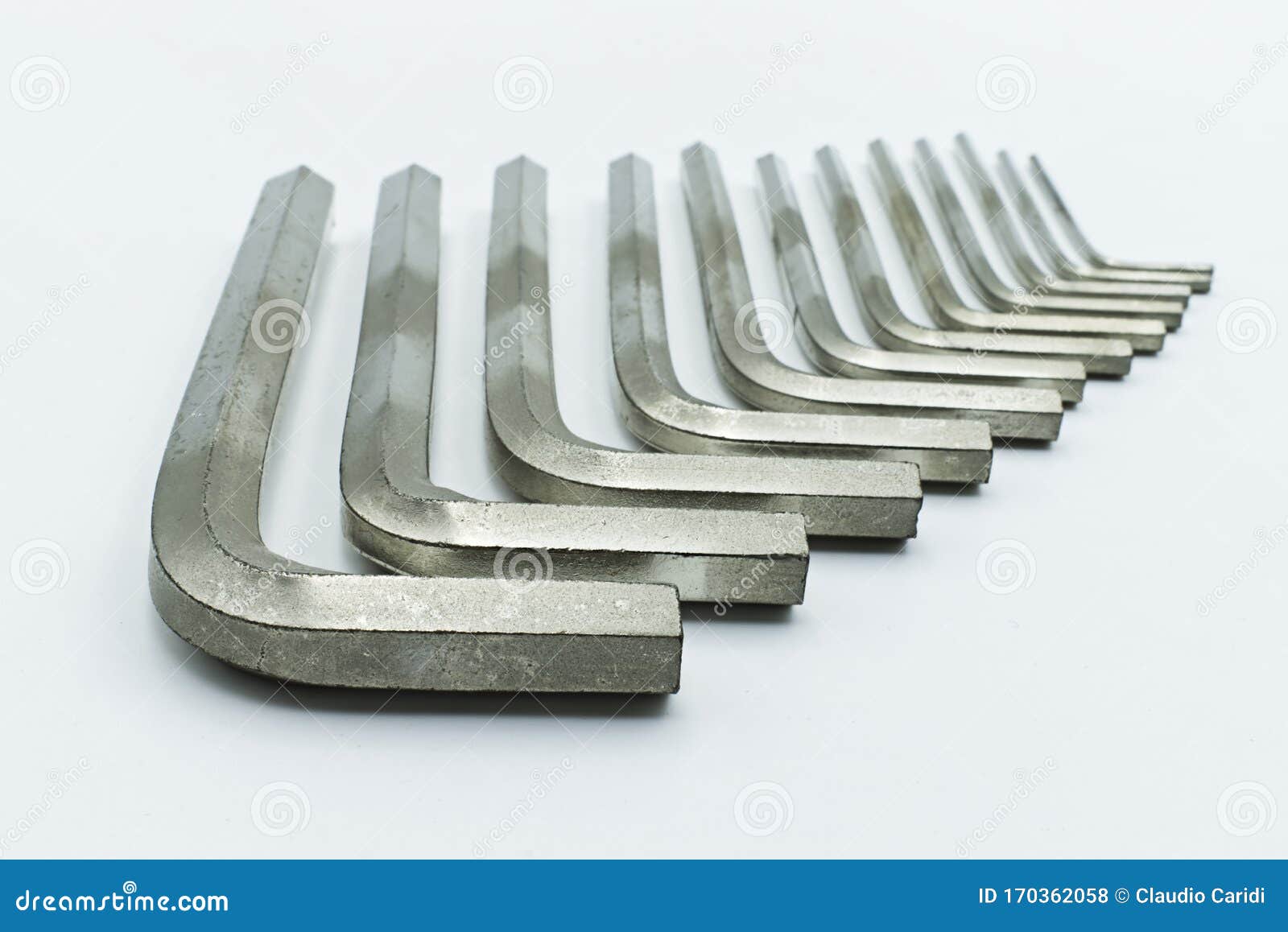 A Set of Allen Key Tools Isolated on White Stock Photo - Image of ...