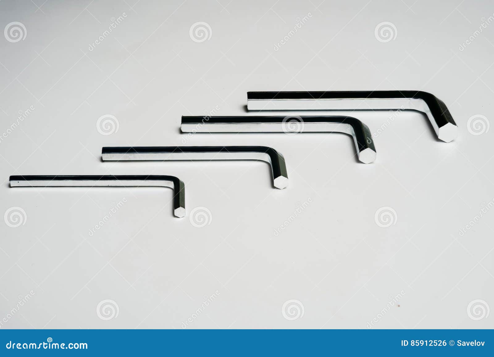 Set allen keys stock photo. Image of white, construction - 85912526