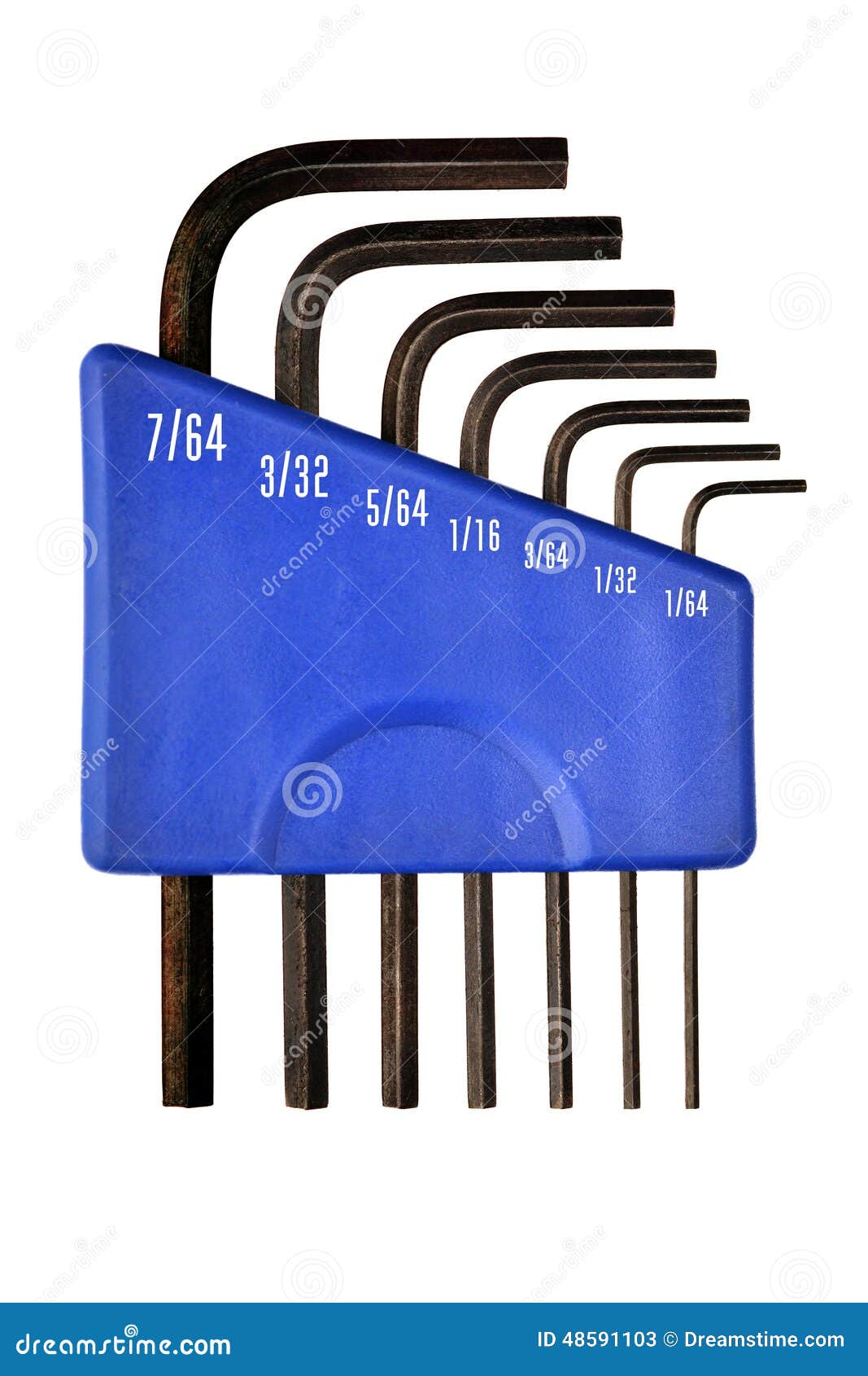 Set of allen keys stock image. Image of ince, inch, plastic - 48591103