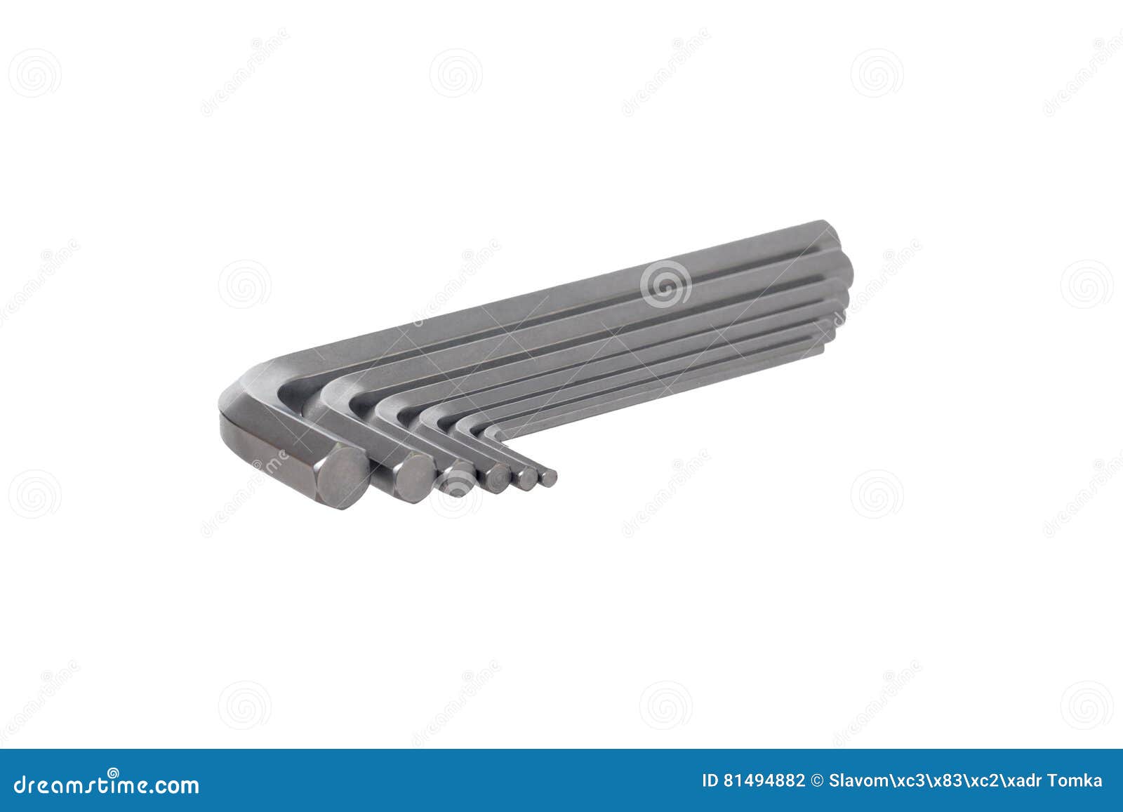 Set of allen keys isolated stock photo. Image of abstract - 81494882