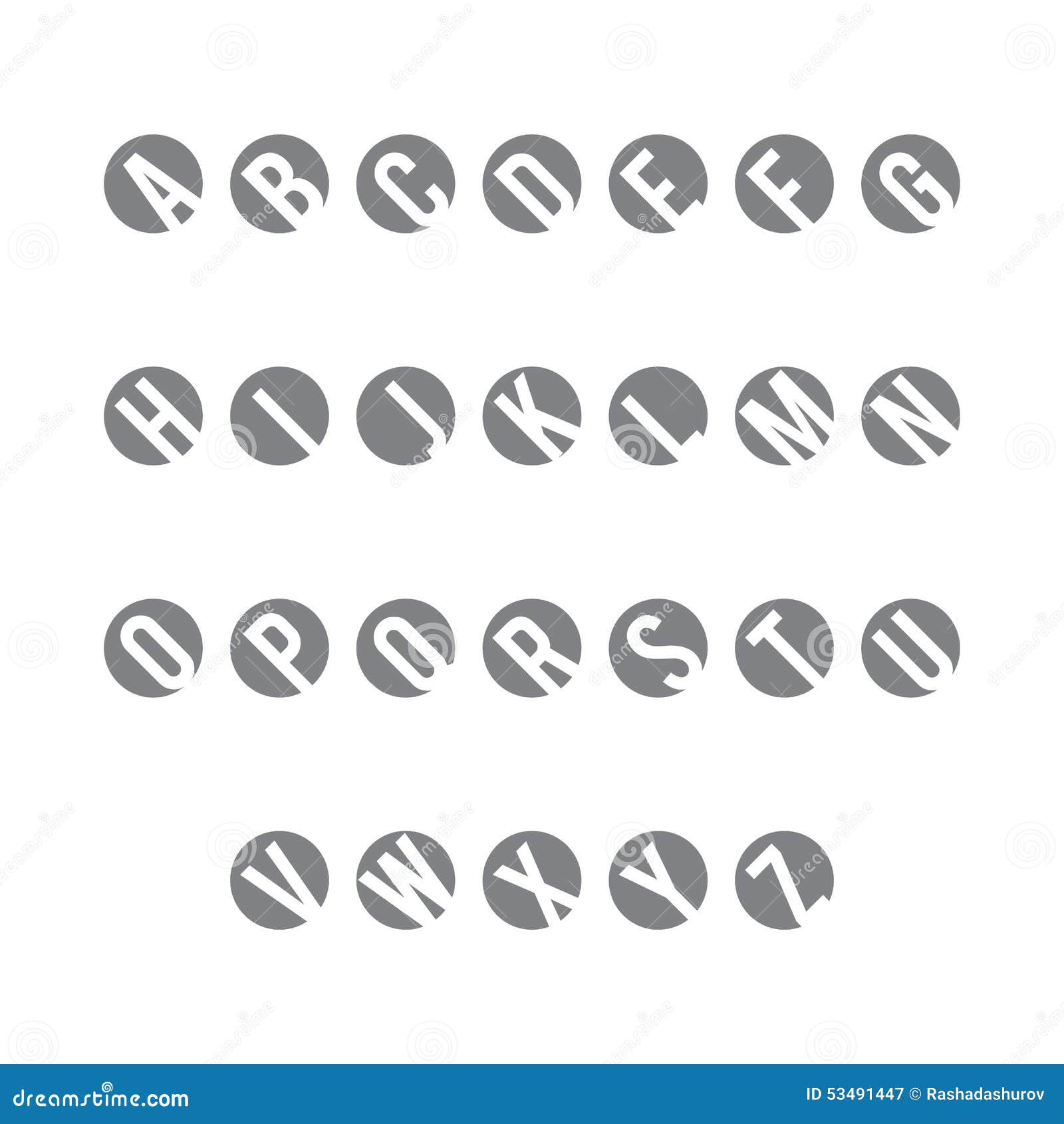 Set Of Alphabet Symbols Cartoon Vector | CartoonDealer.com #53491447