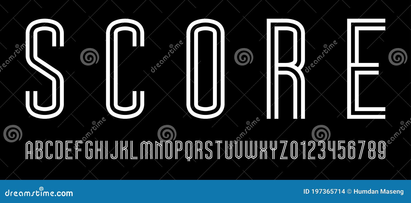 Set of Alphabets Font Letters and Numbers Stock Vector - Illustration ...