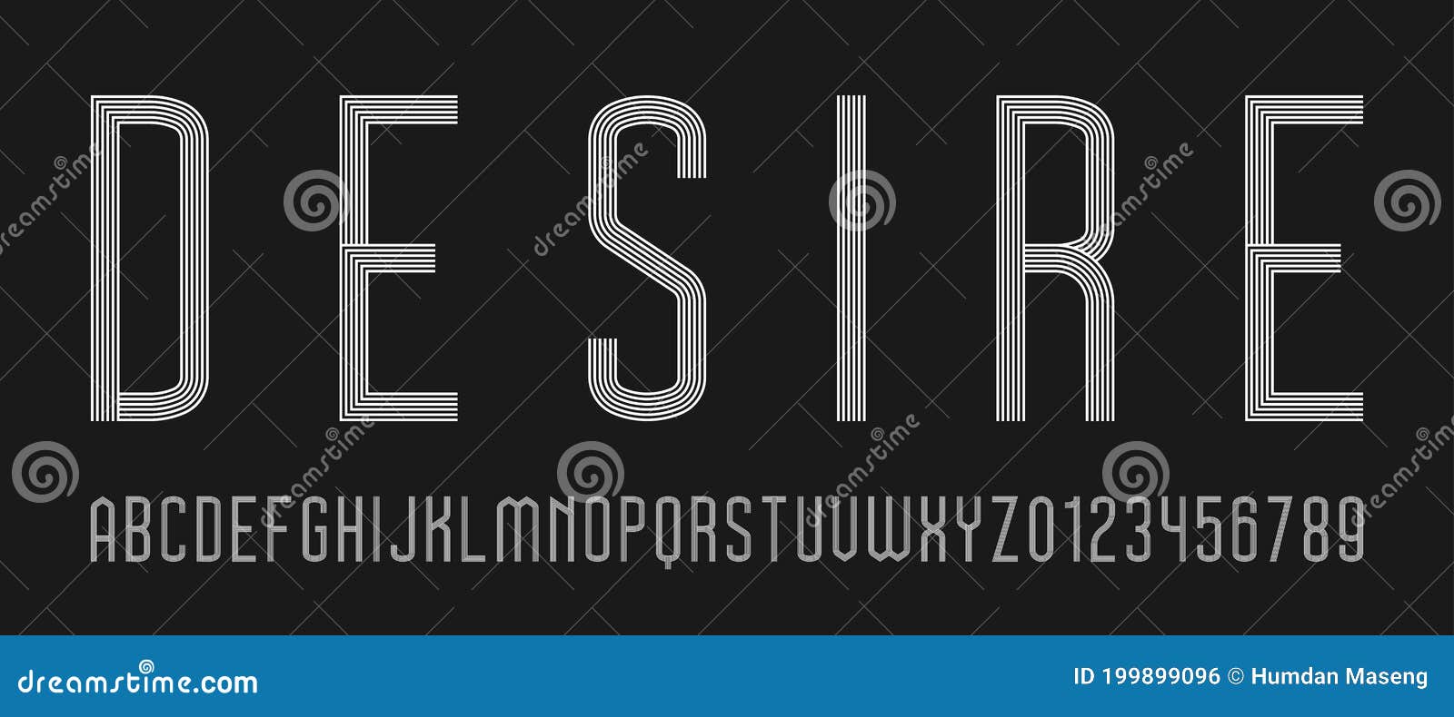 Set of Alphabets Font Letters and Numbers Stock Vector - Illustration ...