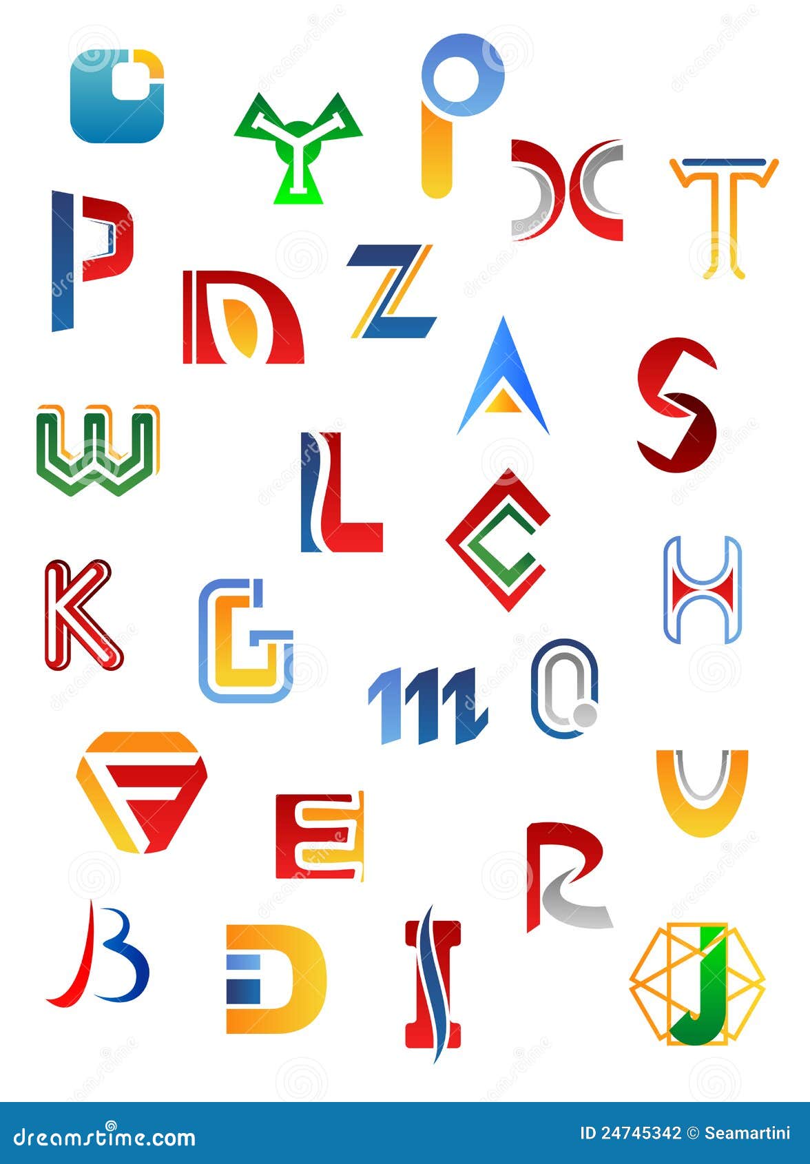 Set Alphabetsymbole Und -zeichen Vektor Abbildung - Illustration von ...