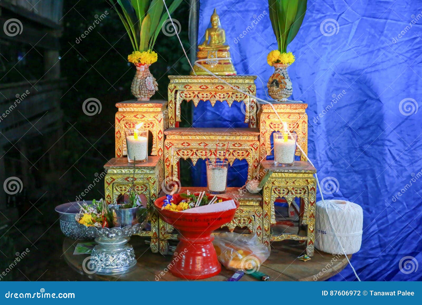 Set of altar table stock photo. Image of life, melting - 87606972