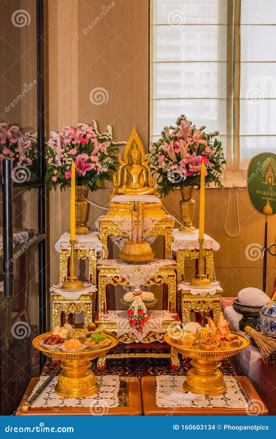 Set of Altar Table in the Room Stock Photo - Image of ancient, table ...