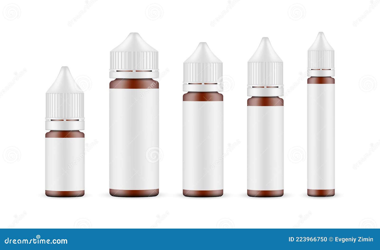 Red Liquid Vials With Blue Caps And Barcodes In Lab One Vial Features ...