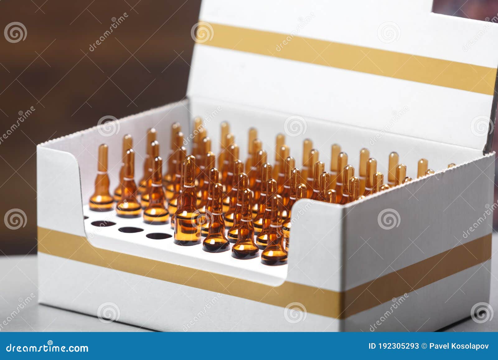 A Set of Ampoules for Injection in a Box Stock Image - Image of ...