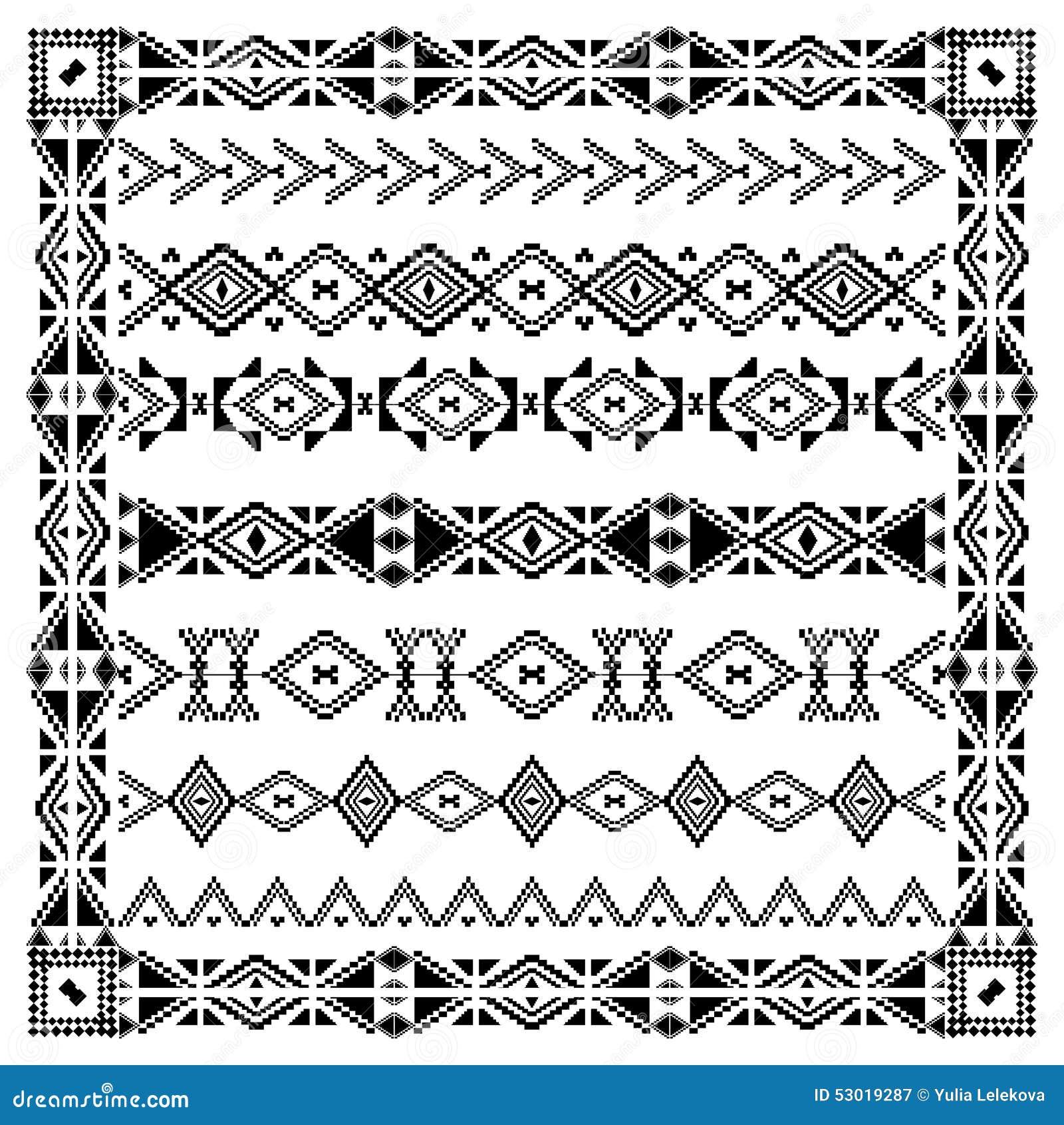 Native American Indian Border Designs