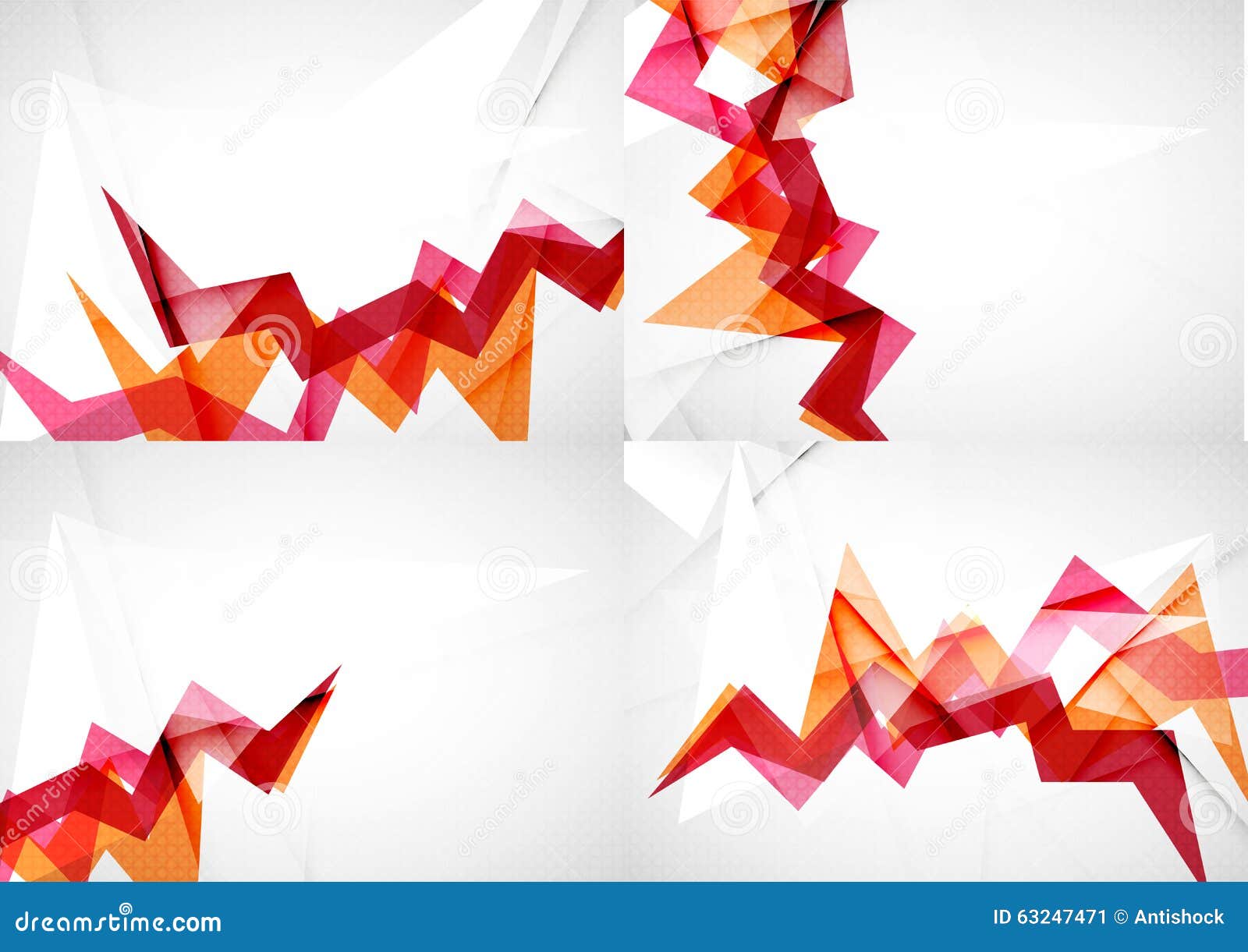 Set of Angle and Straight Lines Design Abstract Stock Vector ...