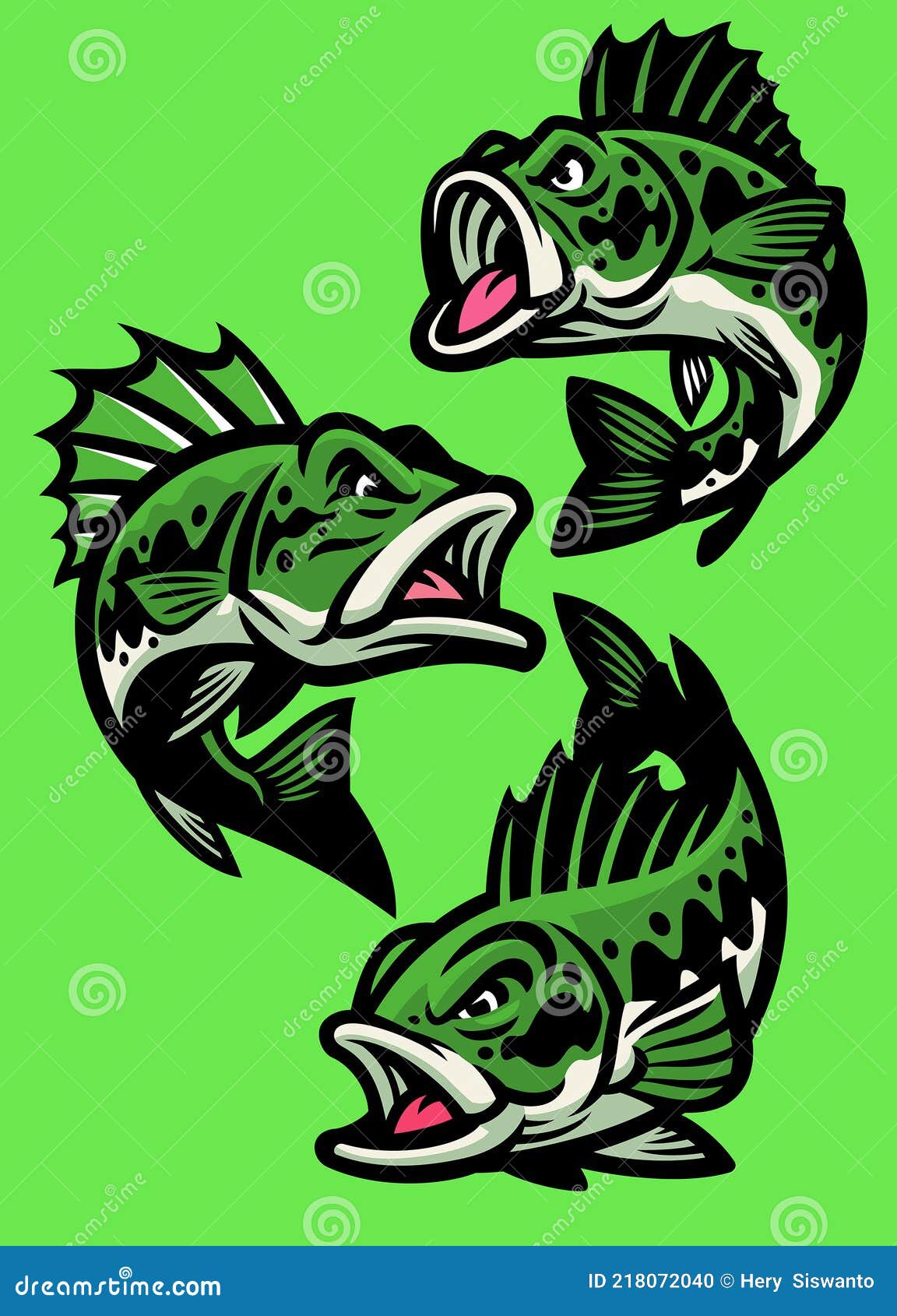 Cartoon Largemouth Bass | CartoonDealer.com #146519521