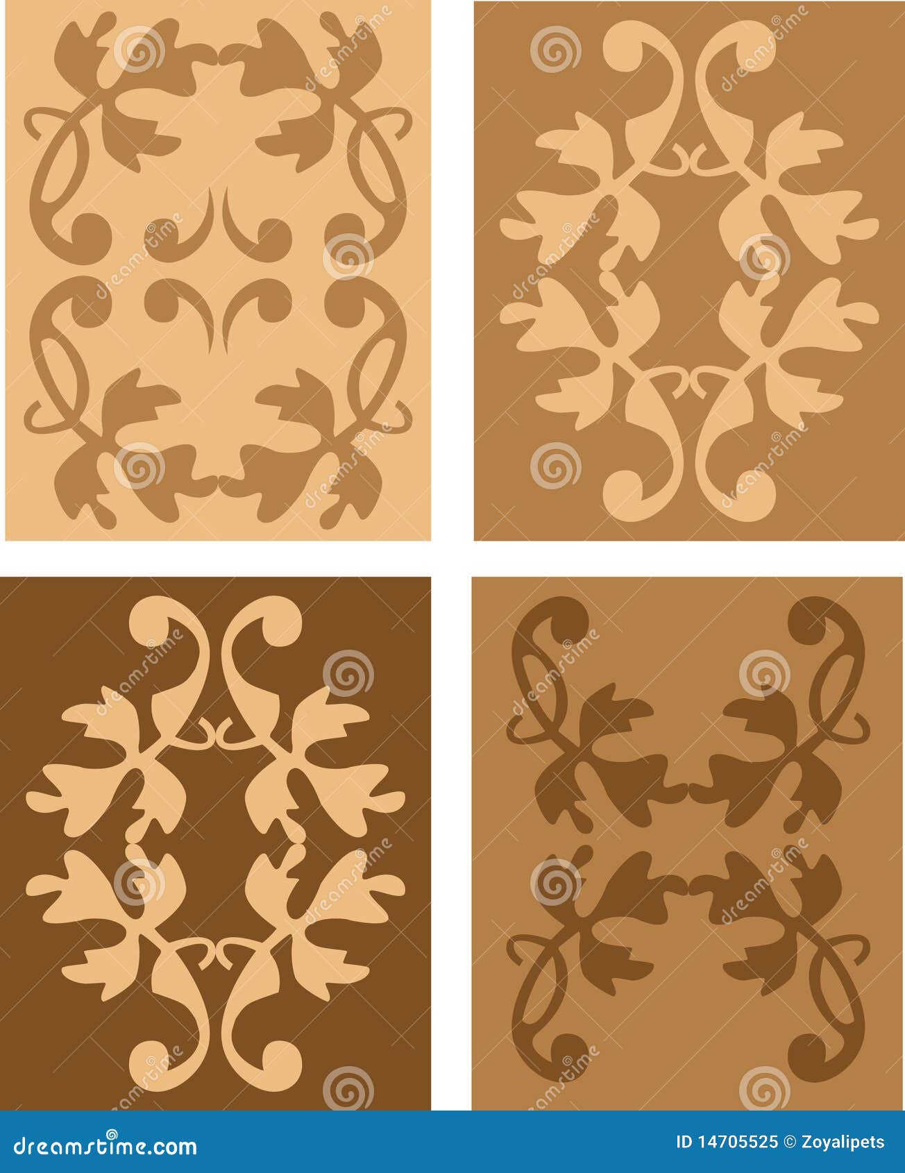 Set of Antique Design Elements Stock Vector - Illustration of golden ...