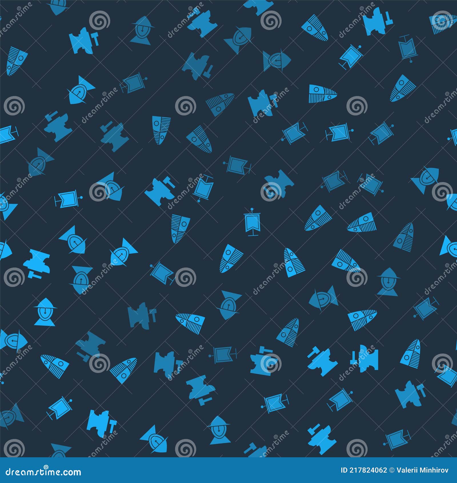 Set Anvil for Blacksmithing Hammer, Shield, Medieval Flag and Iron ...