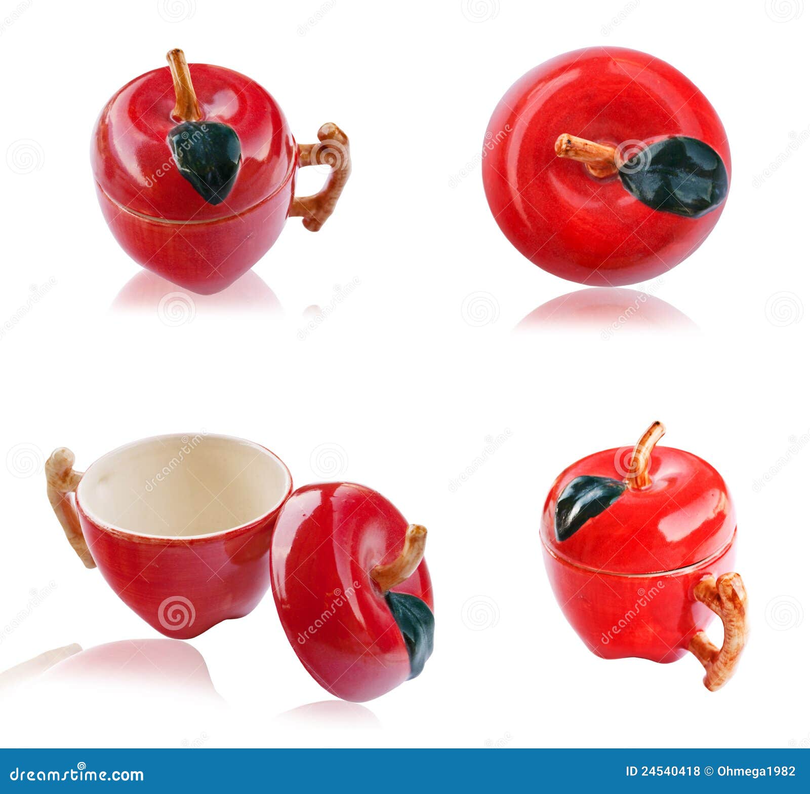 Set of apple cup isolated. stock photo. Image of isolated - 24540418