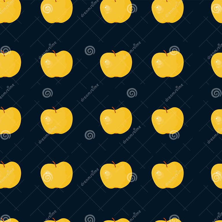 A Set of Apples Seamless Patterns 1000 by 1000 Pixels with Fruits. Vector Graphics Stock ...