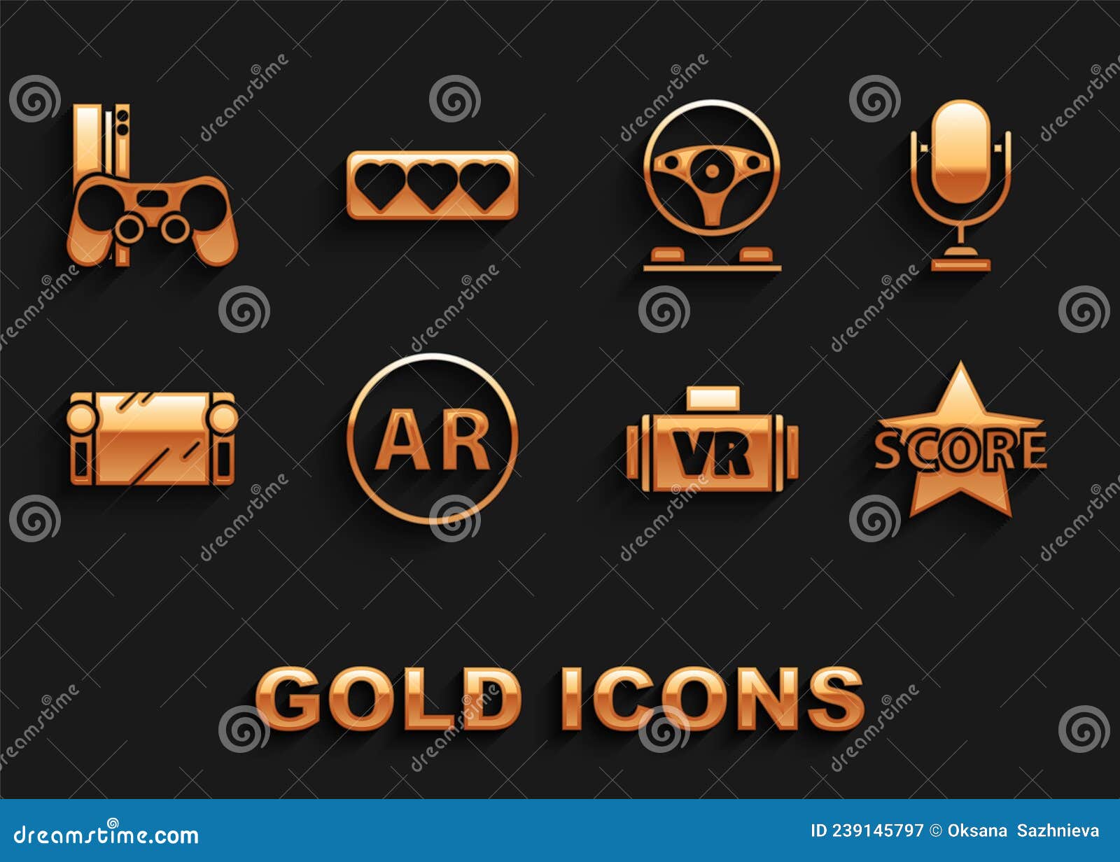 Set Ar, Augmented Reality, Microphone, Star, Virtual Glasses, Portable ...