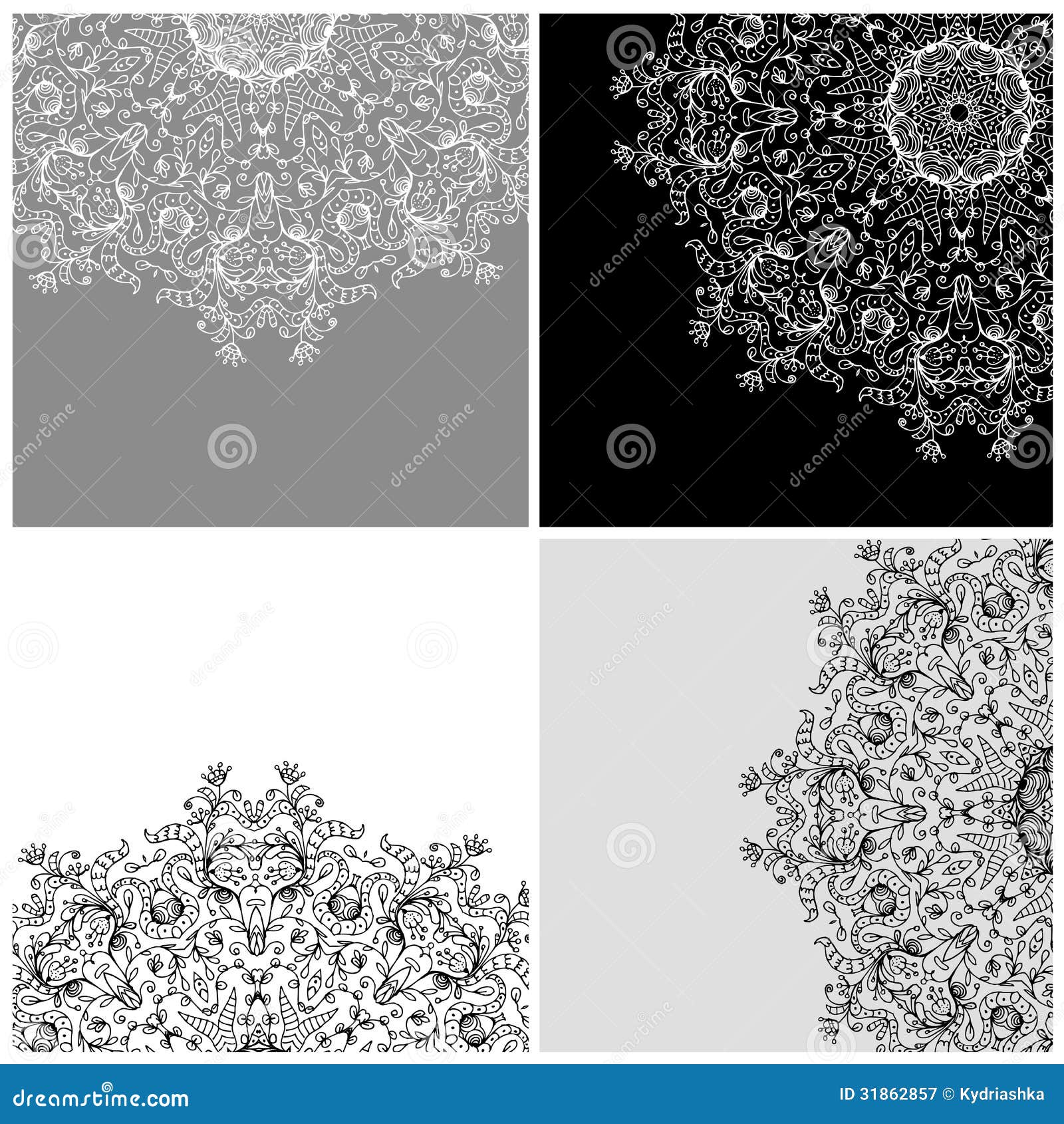 Set of Arabesque Backgrounds for Your Design Stock Vector ...