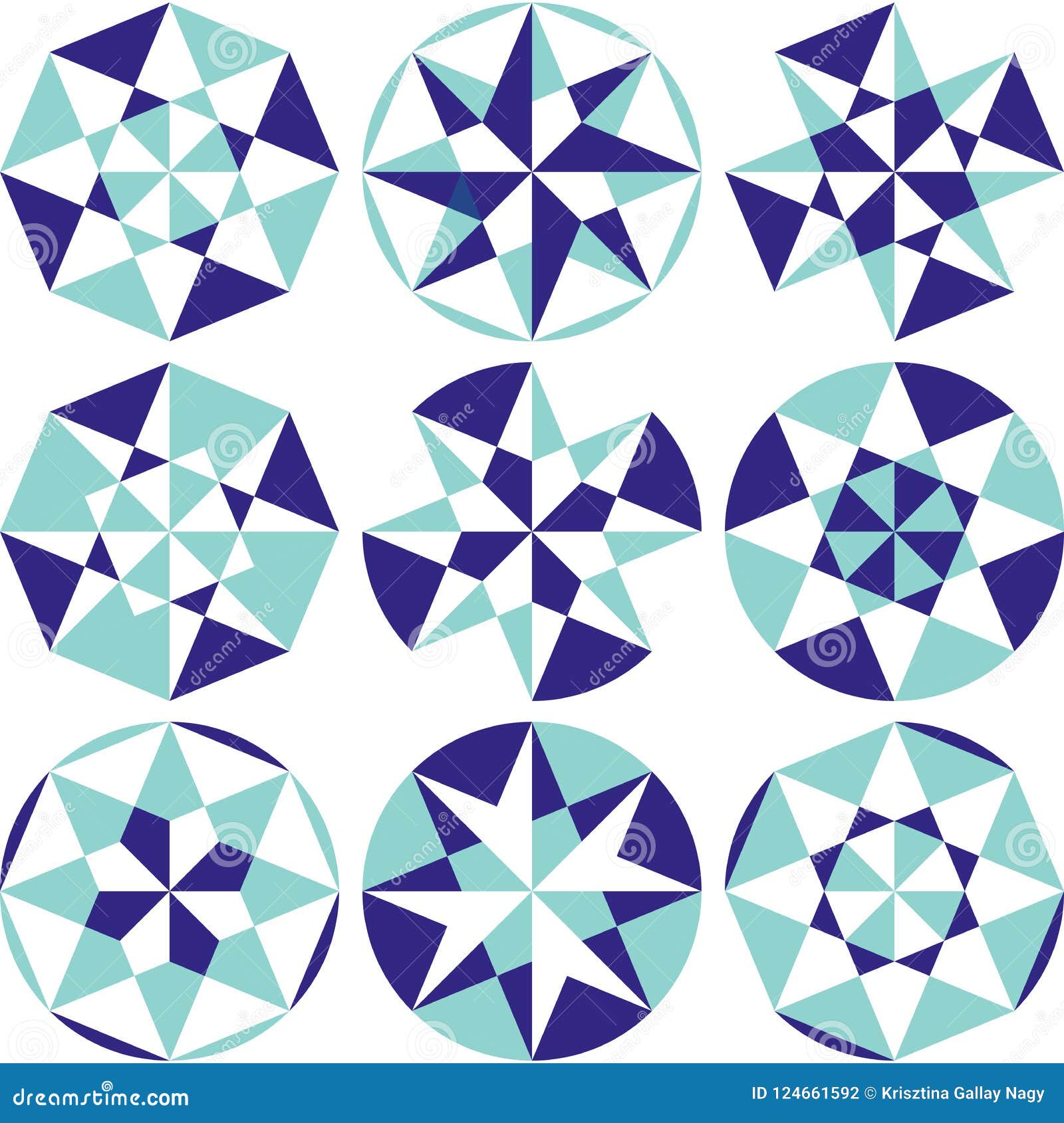 Set of Arabesque Elements, Arabic Persian Geometric Motif Stock ...