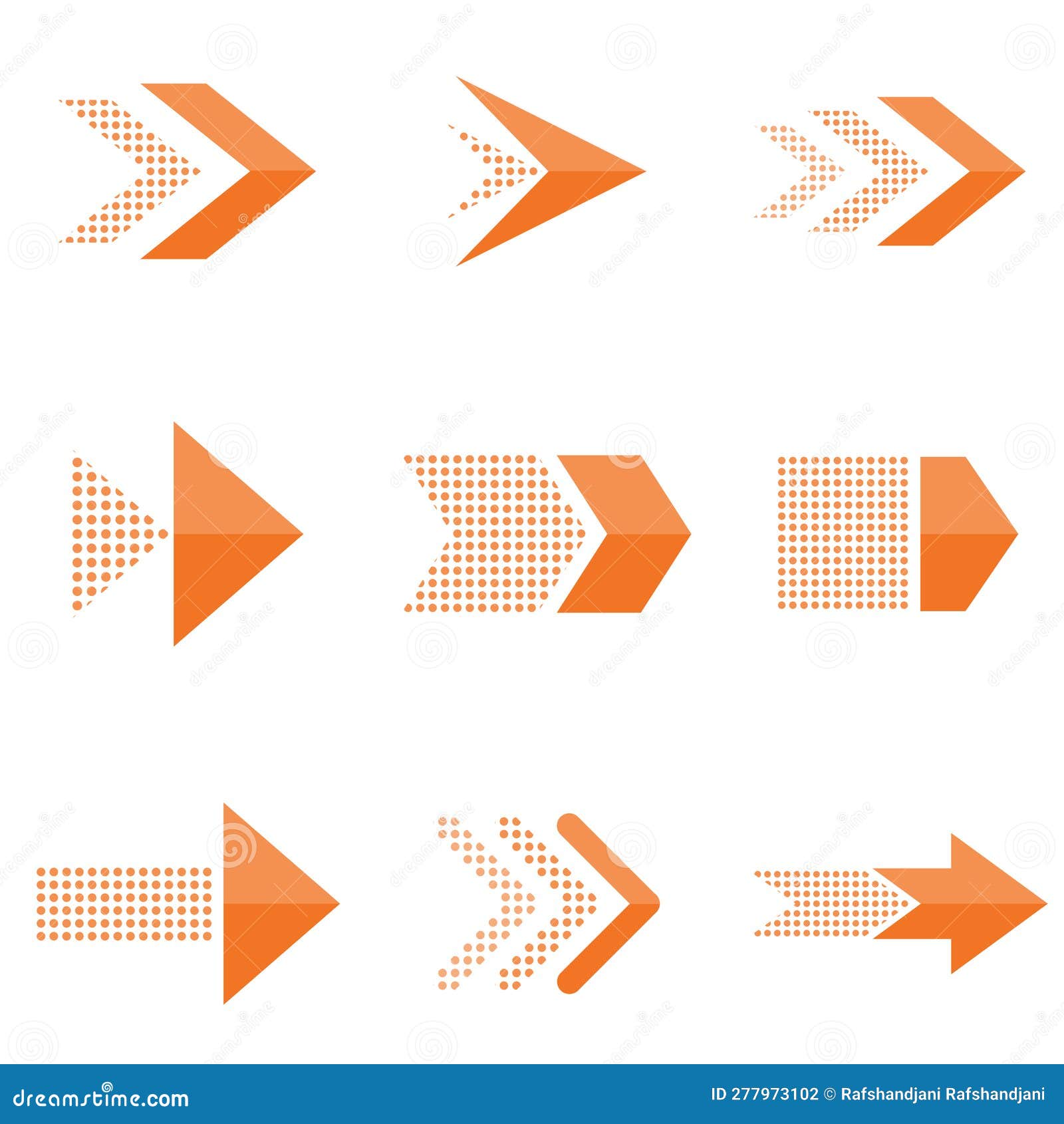 Set of Arrow Elements stock vector. Illustration of design - 277973102