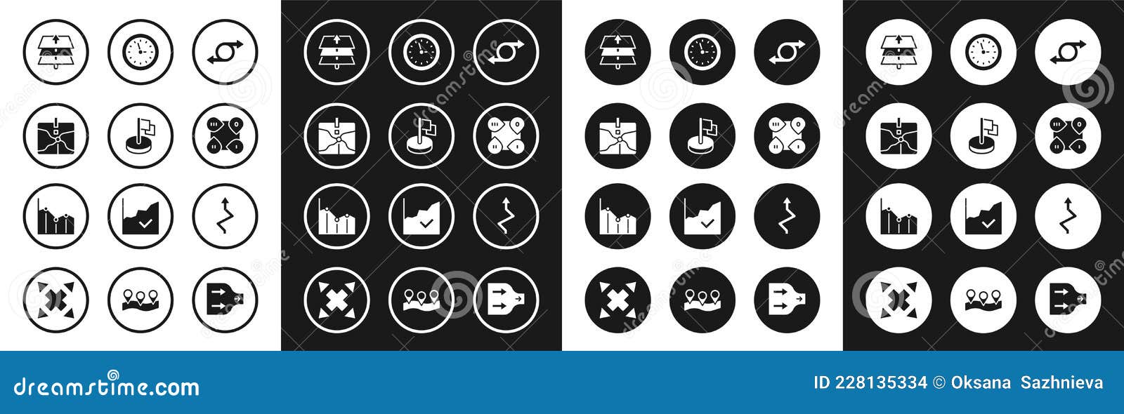 Set Arrow, Flag, Intersection Point, Layers, Infographic Element, Clock ... Set Arrow, Flag, Intersection Point, Layers, Infographic Element, Clock ...