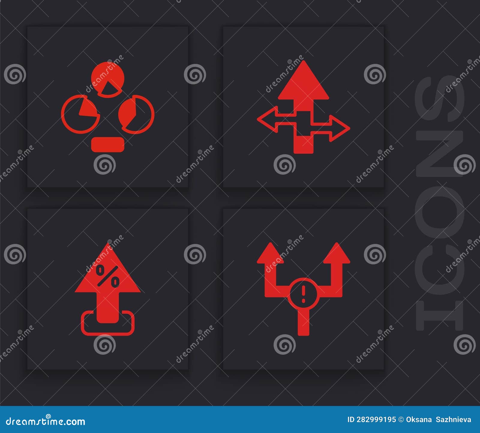 Set Arrow, Pie Chart Infographic, and Percent Up Arrow Icon. Vector ... Set Arrow, Pie Chart Infographic, and Percent Up Arrow Icon. Vector ...
