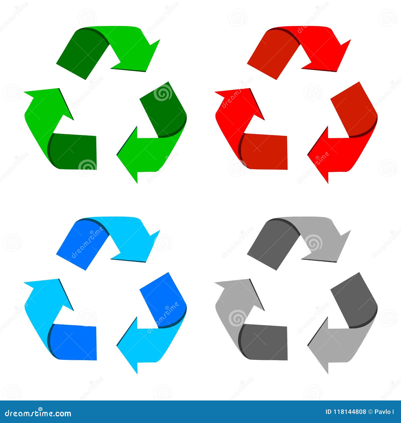 Arrow Recycle Triangle Logo Isolated On White Background, Symbology ...