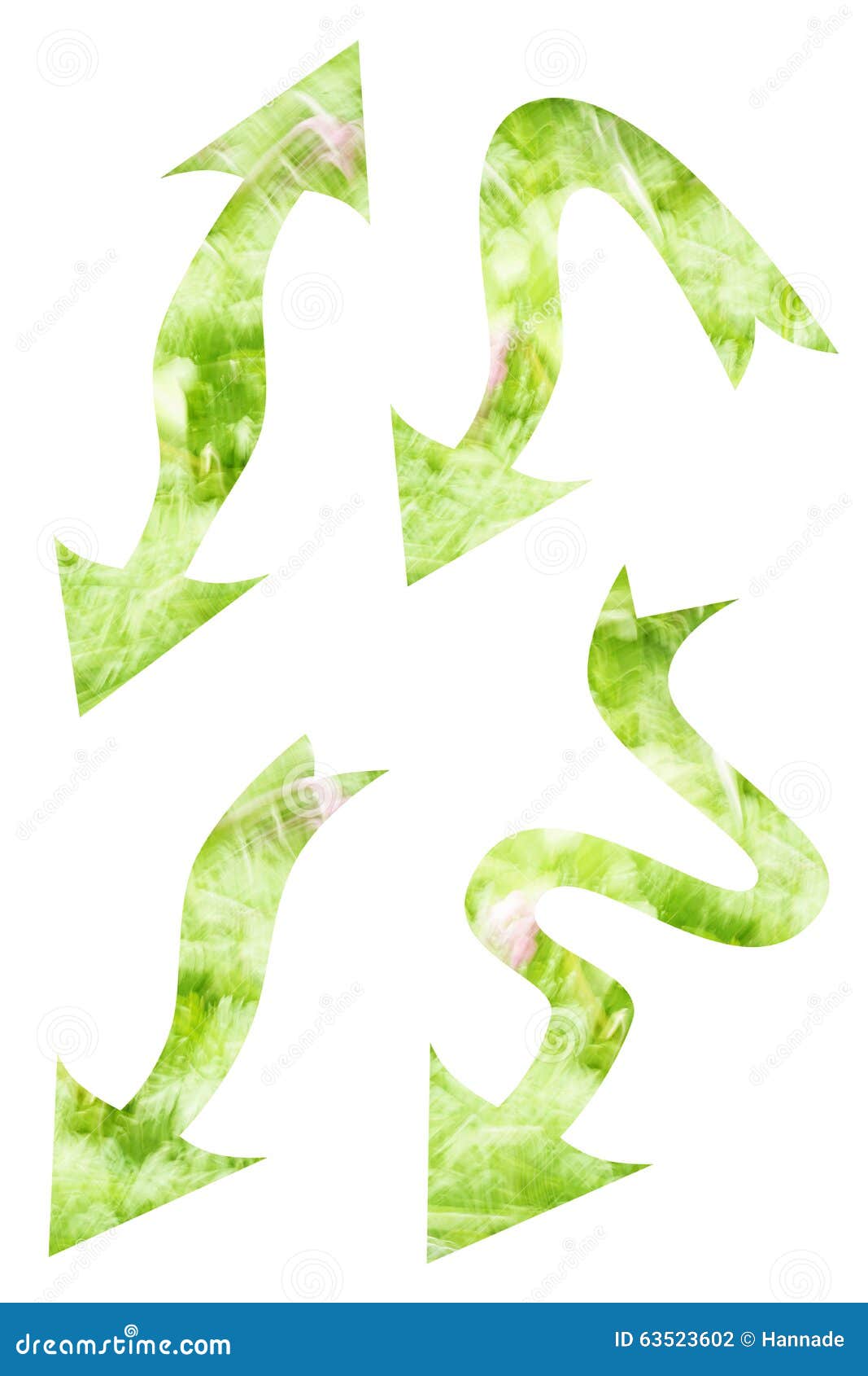 Set of Arrows with Abstract Pattern Stock Illustration - Illustration ...