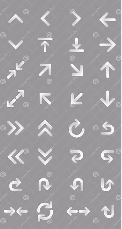 Set of Arrows stock vector. Illustration of black, link - 45895008