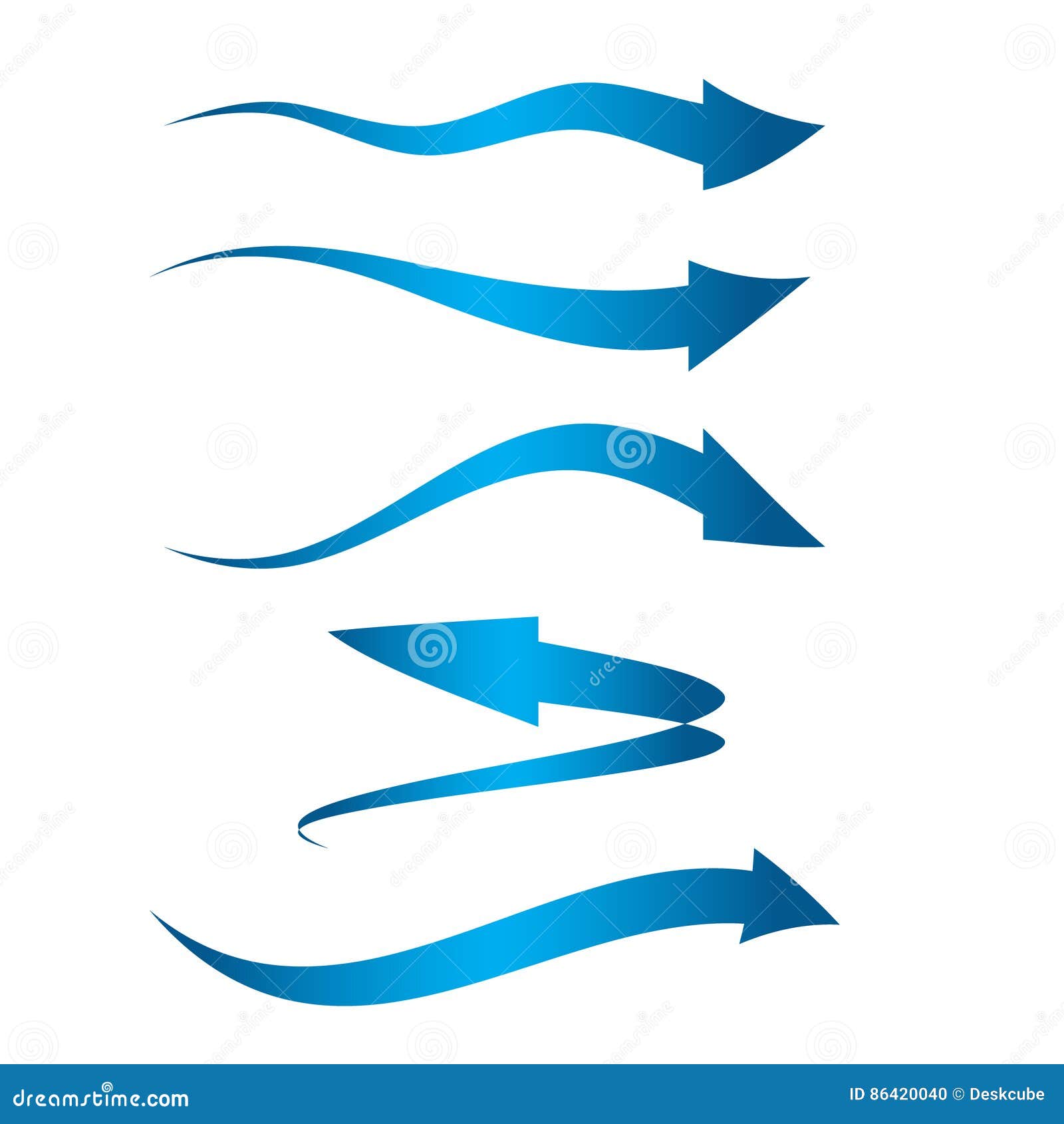 Set of Arrows. Graphic Design Stock Vector - Illustration of indicator ...