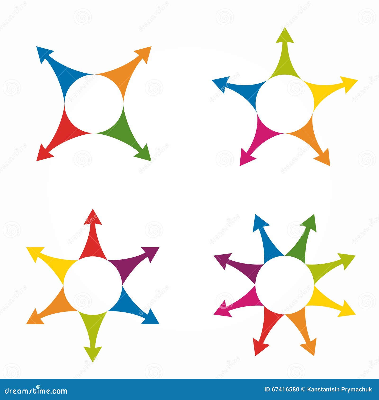 Set of Arrows Infographic Design Template. Vector Illustration. Stock ...