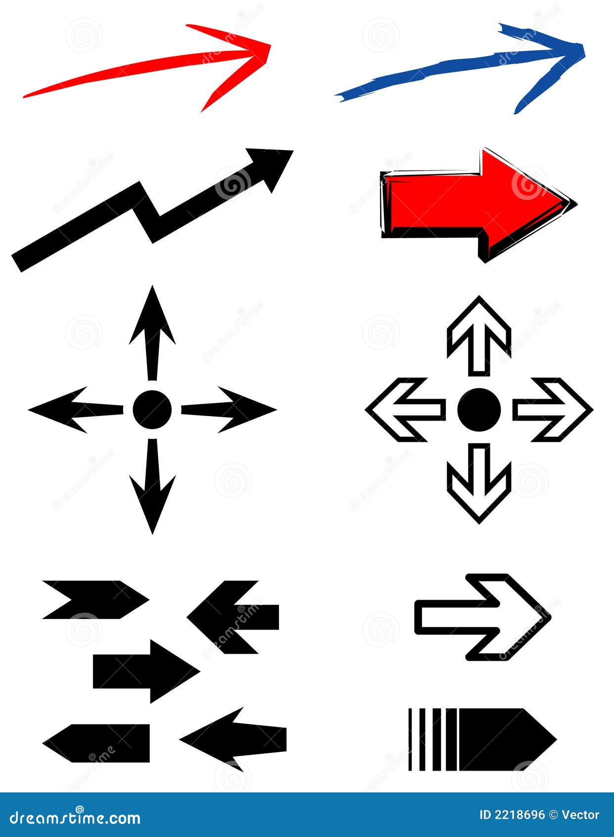 Set of Arrows. JPG + Vector Stock Vector - Illustration of graphic ...