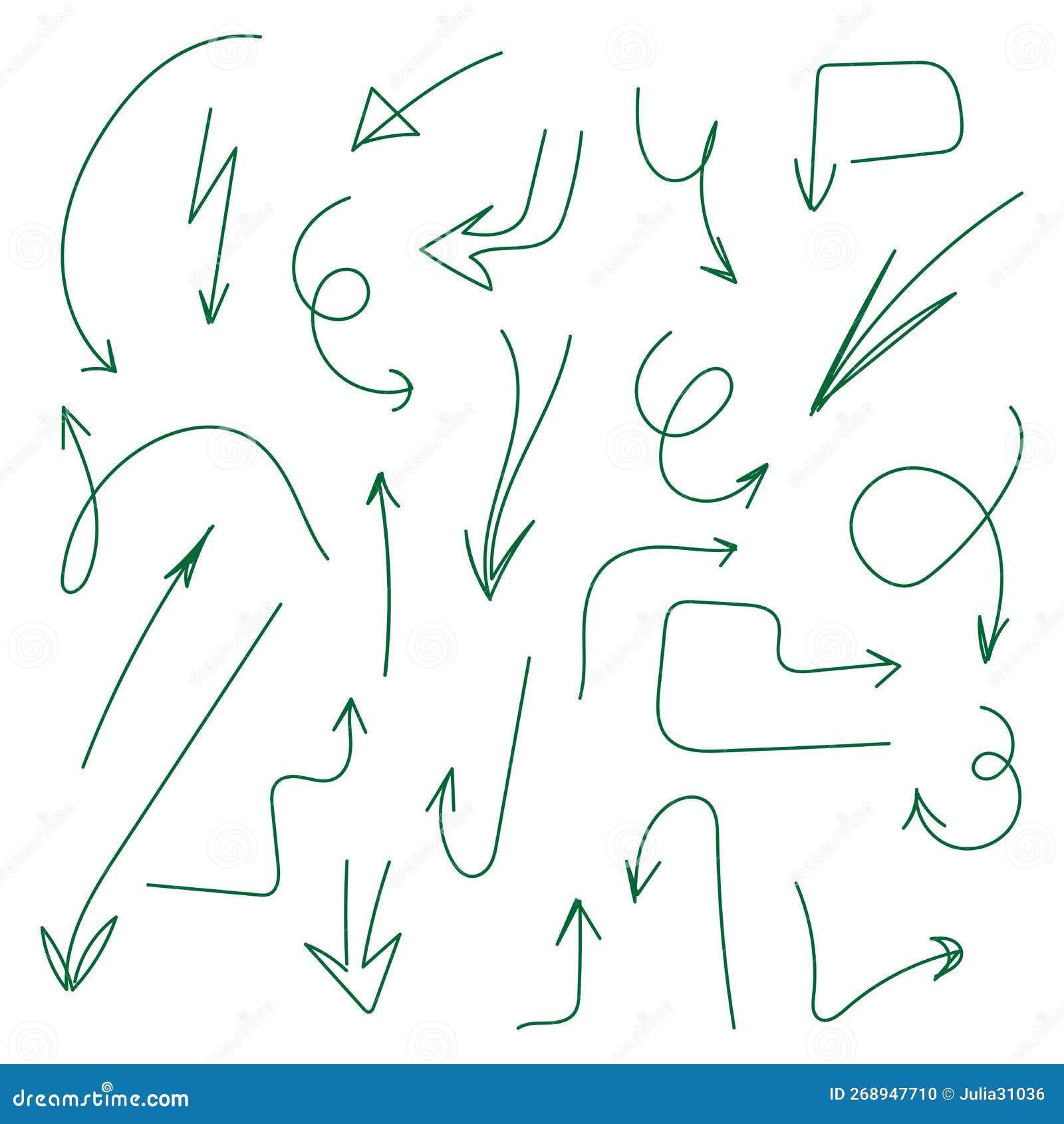 Set of Arrows Pointers Directions Stock Vector - Illustration of speed ...