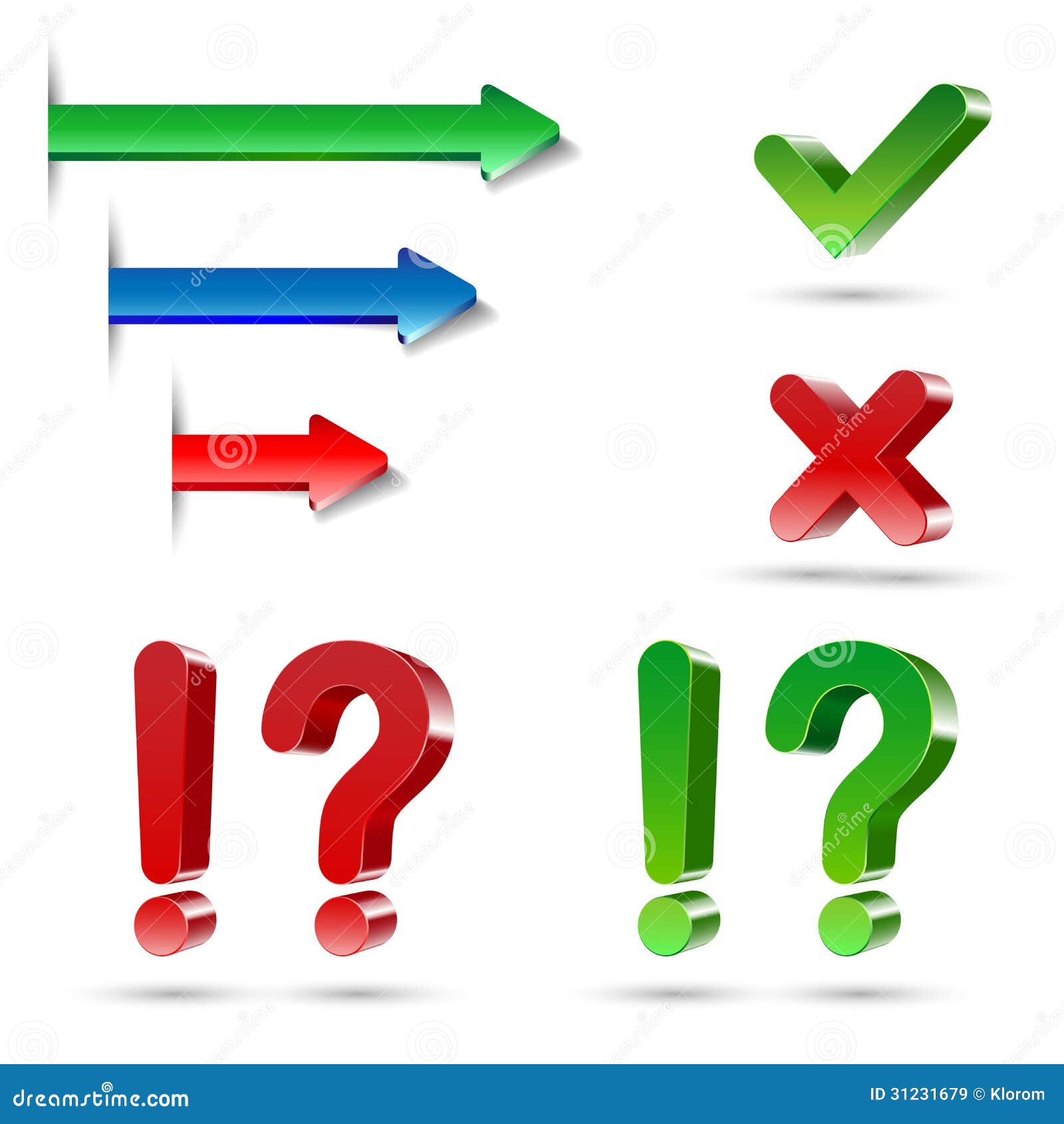 Set of arrows and signs stock vector. Illustration of symbol - 31231679