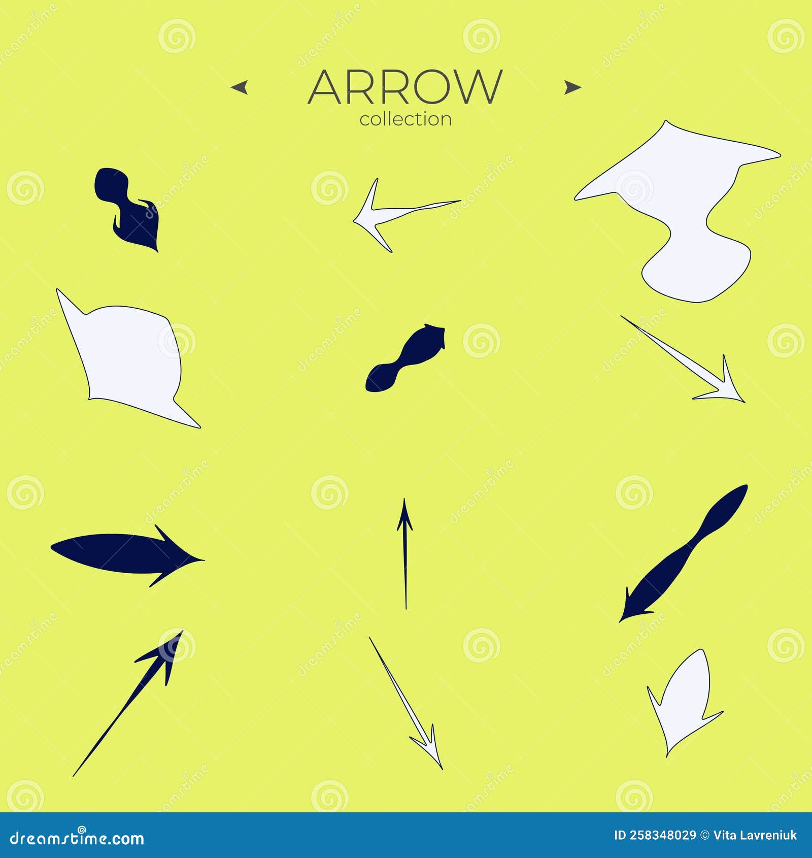 Colorful Arrows. Arrows Colorful Set. Arrow Logo Concept. Curly and ...