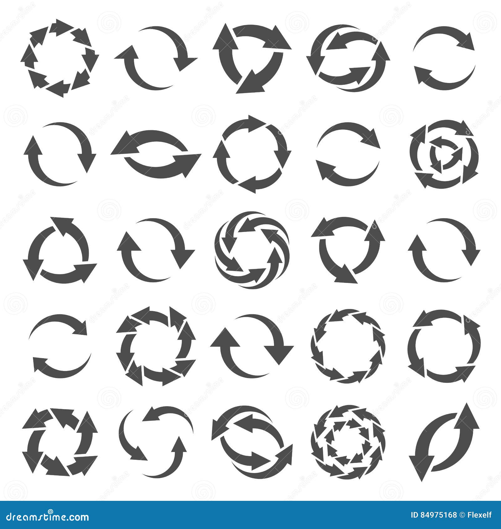 Set of arrows. stock vector. Illustration of cursor, interface - 84975168