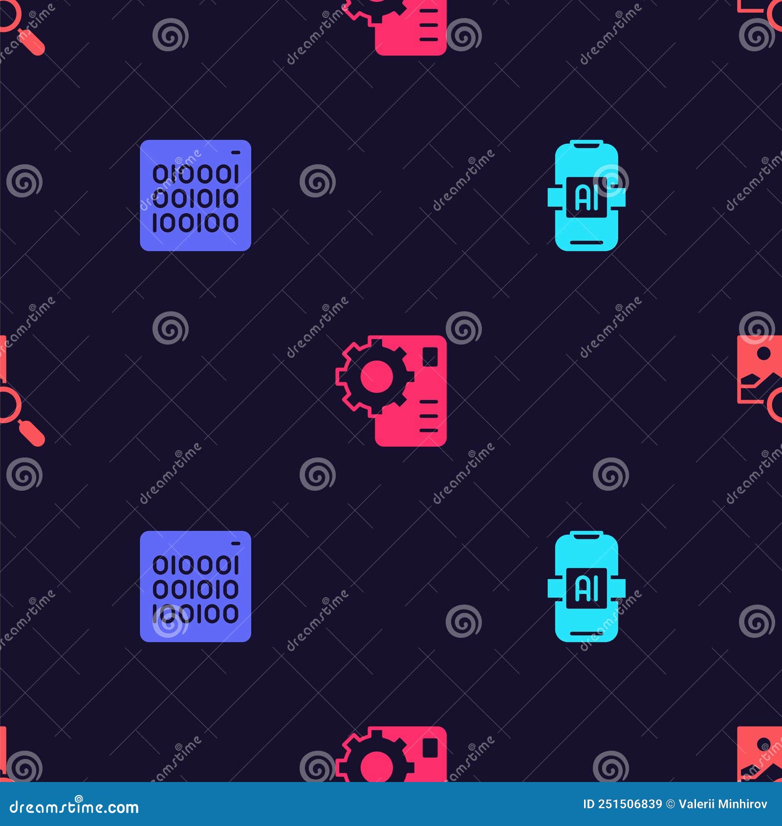 Set Artificial Intelligence AI, Binary Code, Neural Network and Photo ... Set Artificial Intelligence AI, Binary Code, Neural Network and Photo ...